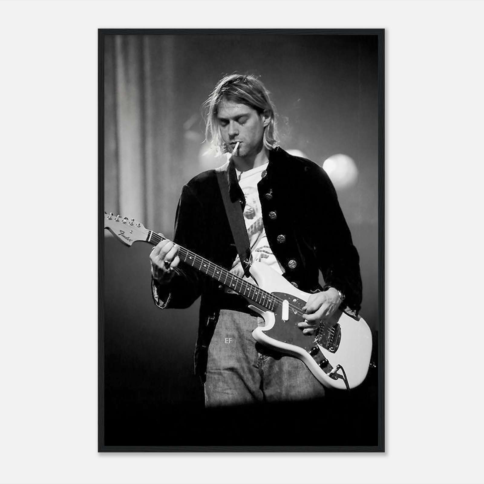 Kurt Cobain Poster, Grunge Rock Print, 90S Music Decor, Full-Size ...