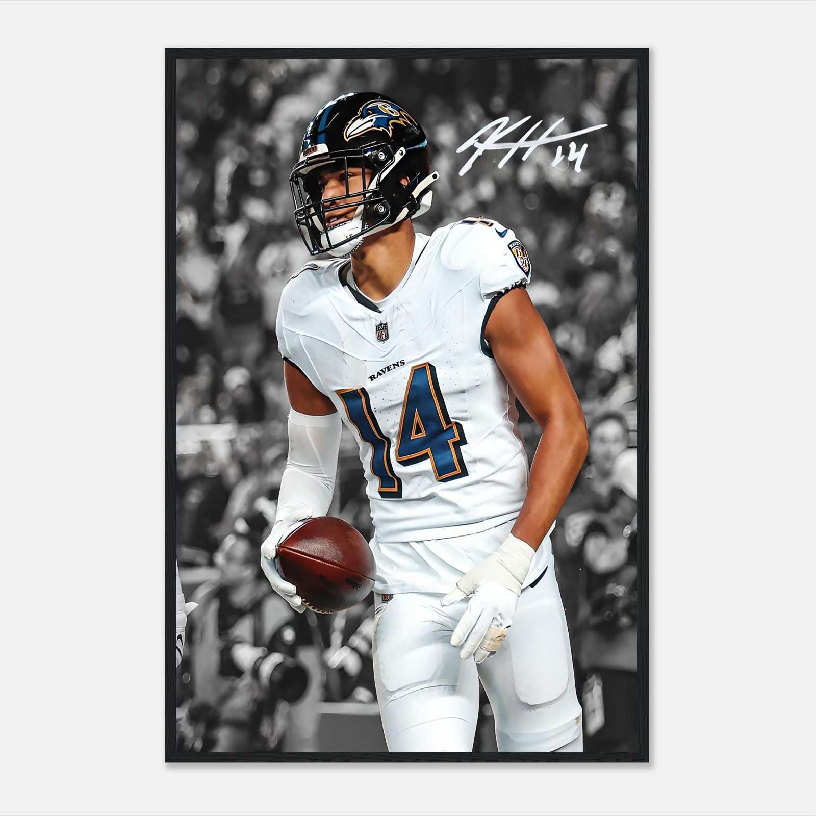 Kyle Hamilton Poster, American Football Poster, Football Poster, Full ...