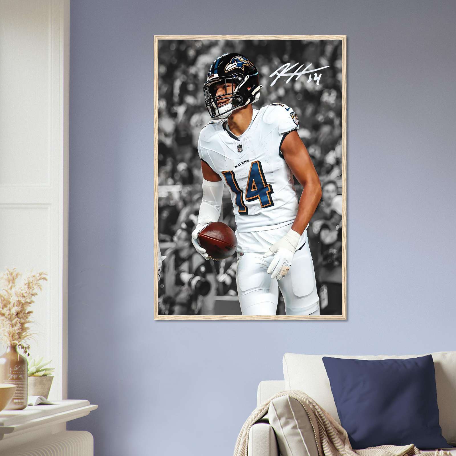 Kyle Hamilton Poster, American Football Poster, Football Poster, Full ...