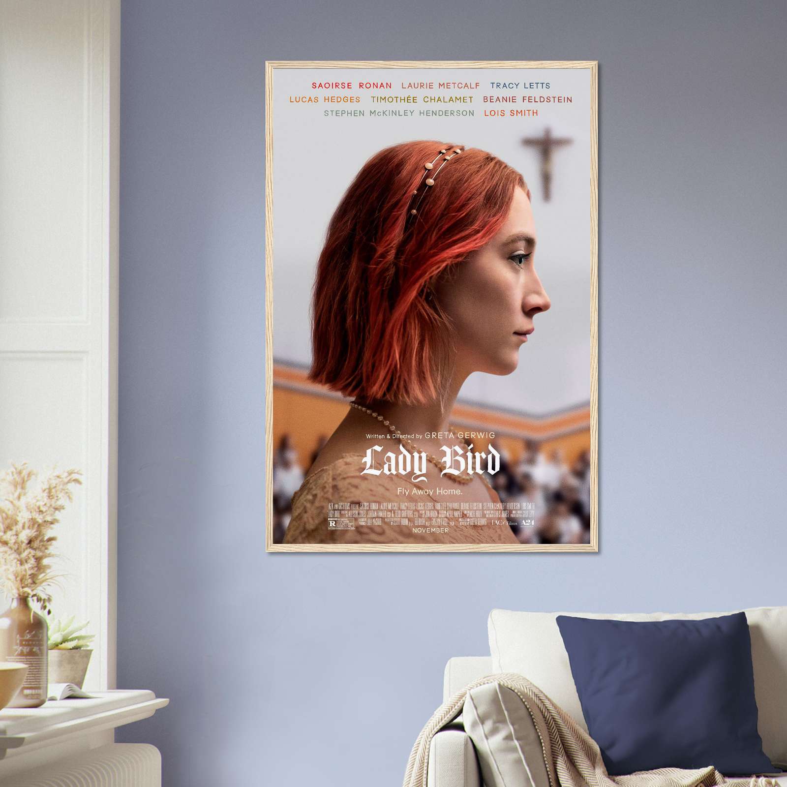 Lady Bird Movie Poster, Lady Bird Poster, Classic Movie Poster, Full ...