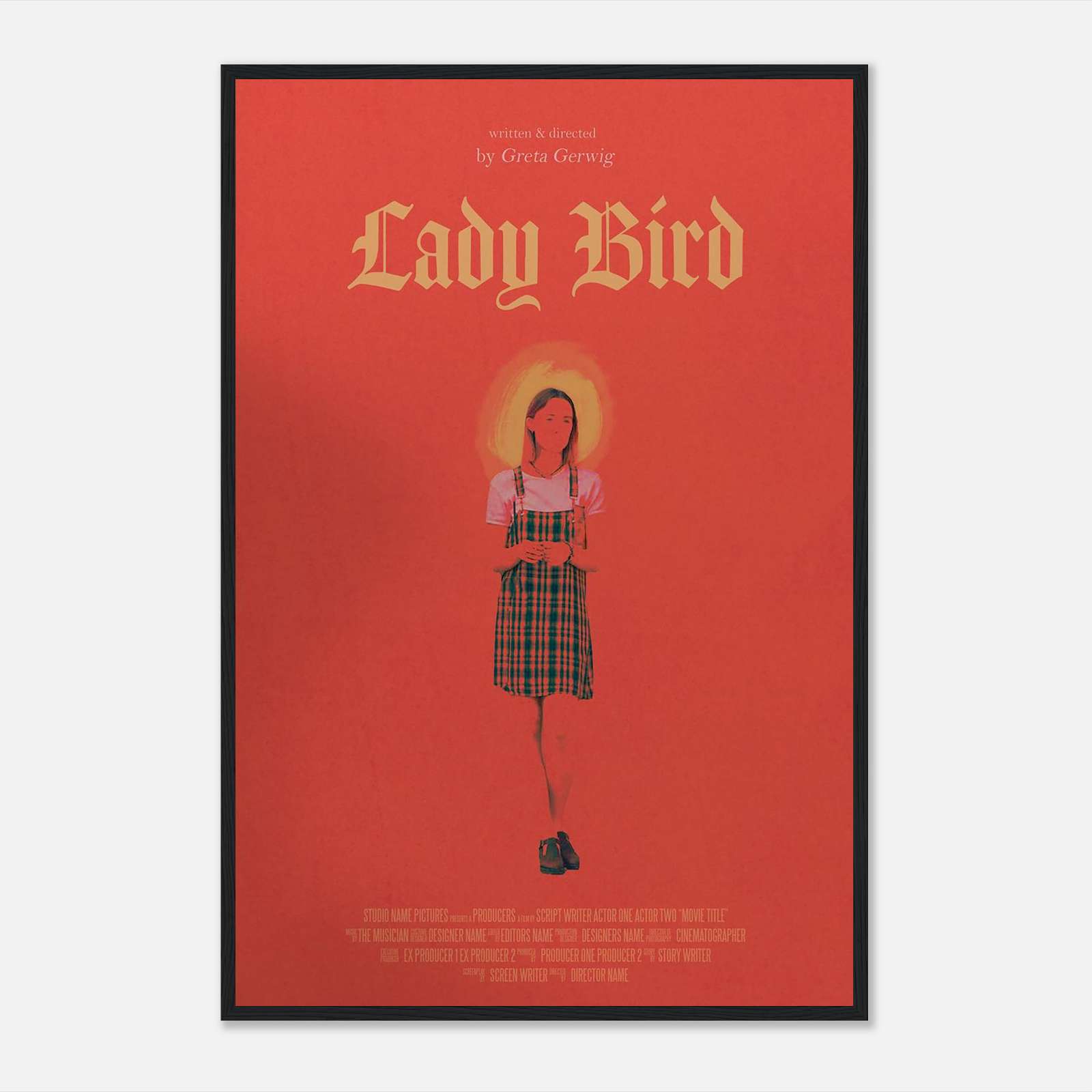 Lady Bird Movie Poster, Lady Bird Poster, Vintage Movie Poster, Full-Size Poster, Ready to Hang ...