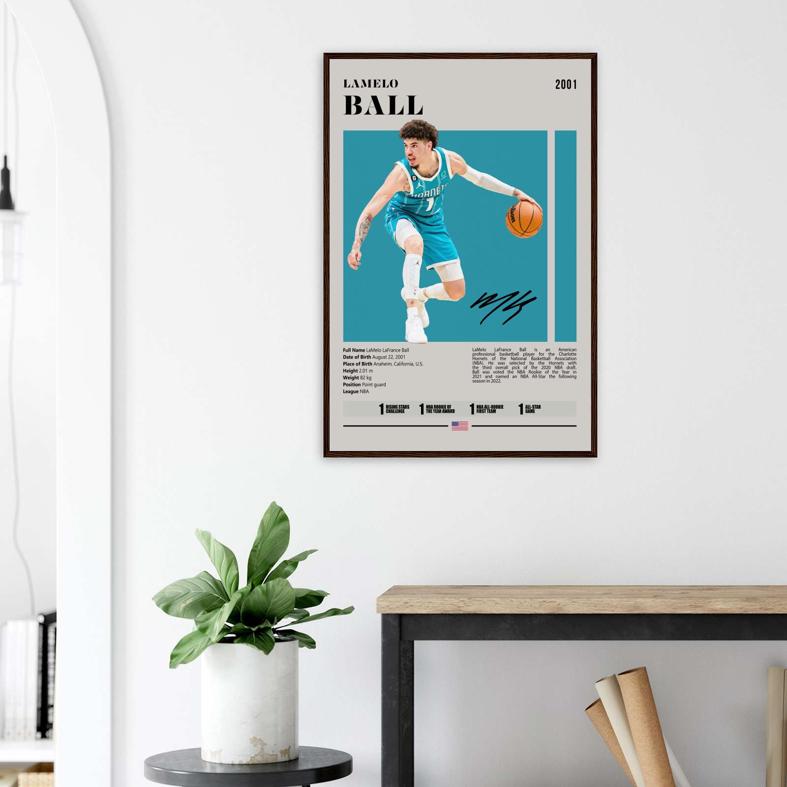 Lamelo Ball Poster, Sports Poster, Full-Size Poster, Ready to Hang ...