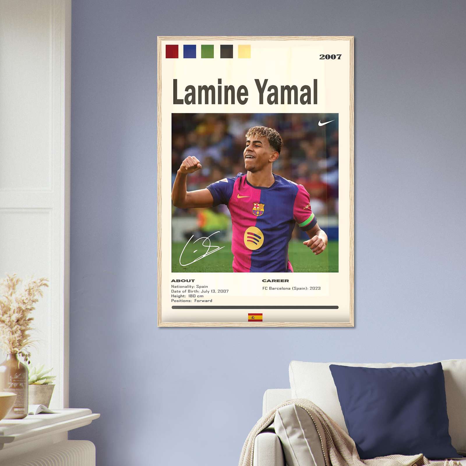 Lamine Yamal Poster, Football Decor, Full-Size Poster, Ready to Hang ...
