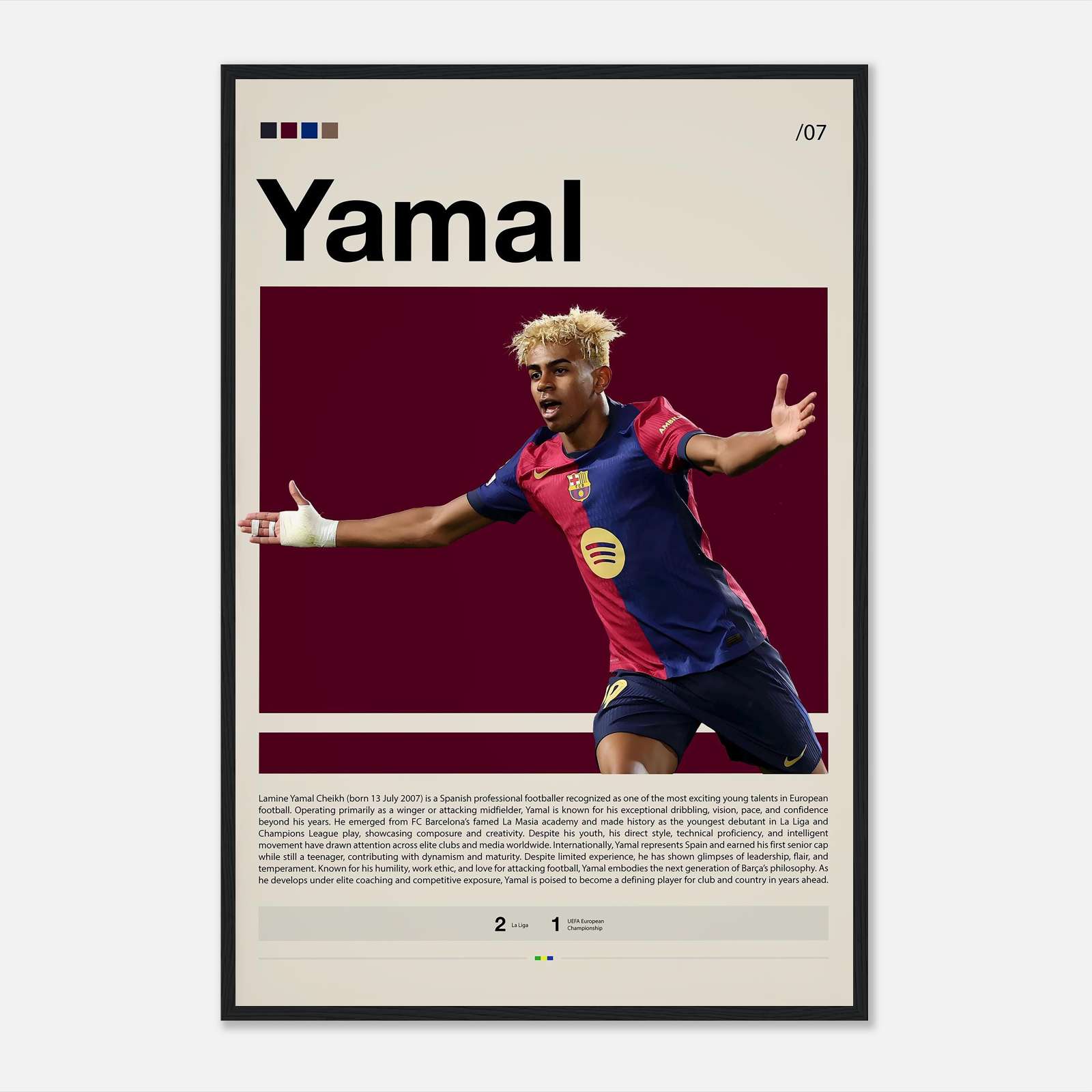 Lamine Yamal Poster, Football Player Poster, Sports Poster, Football ...
