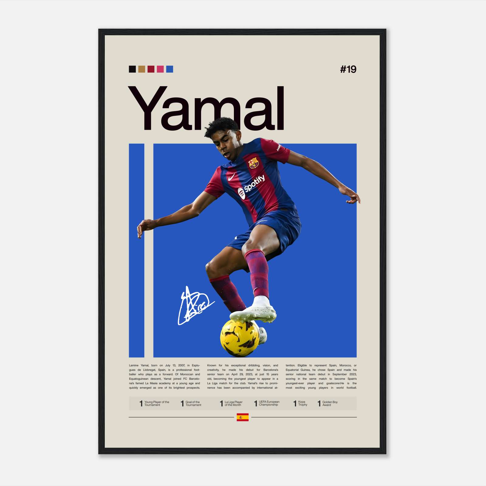 Lamine Yamal Poster, Spanish Footballer, Sports Poster, Football Player ...