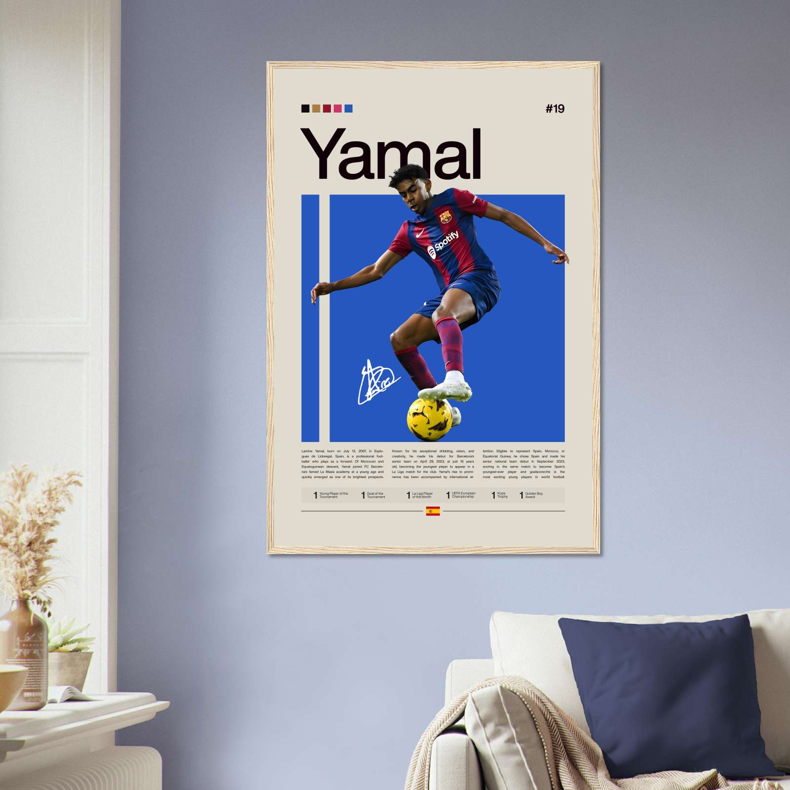 Lamine Yamal Poster, Spanish Footballer, Sports Poster, Football Player ...