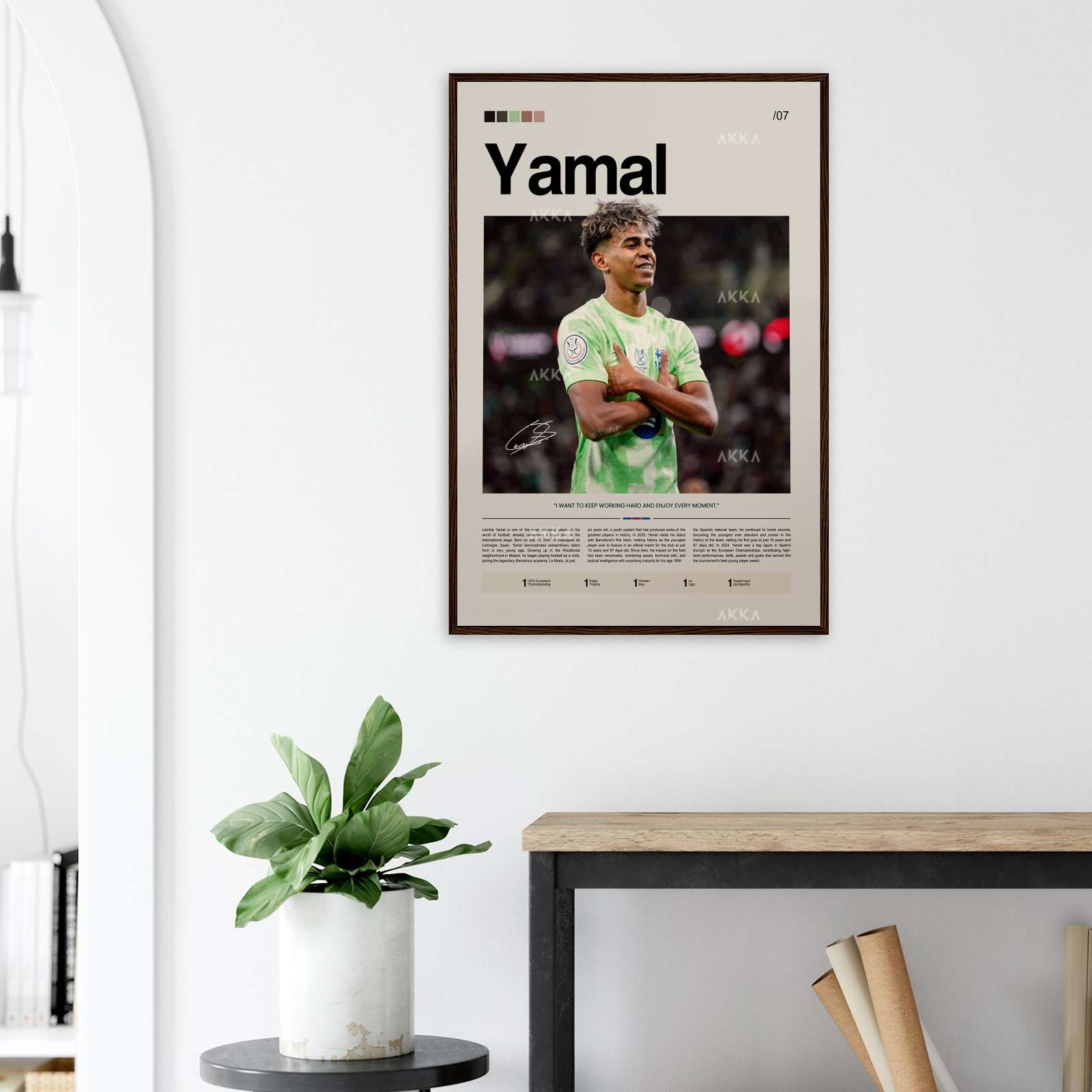 Lamine Yamal Poster, Sports Poster, Football Poster, Framed Yamal Print ...