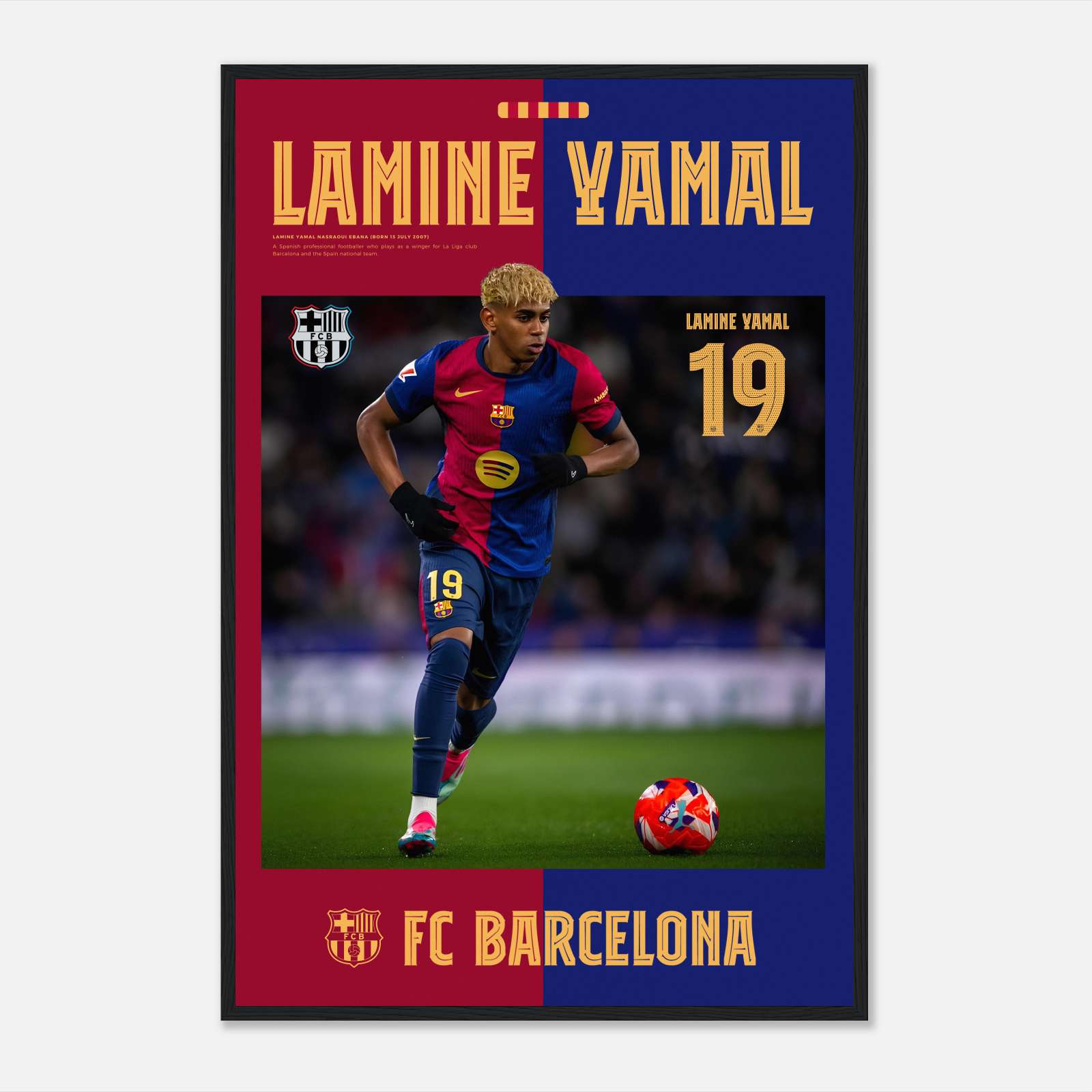 Lamine Yamal Poster, Sports Poster, Football Poster, Soccer Wall Art ...
