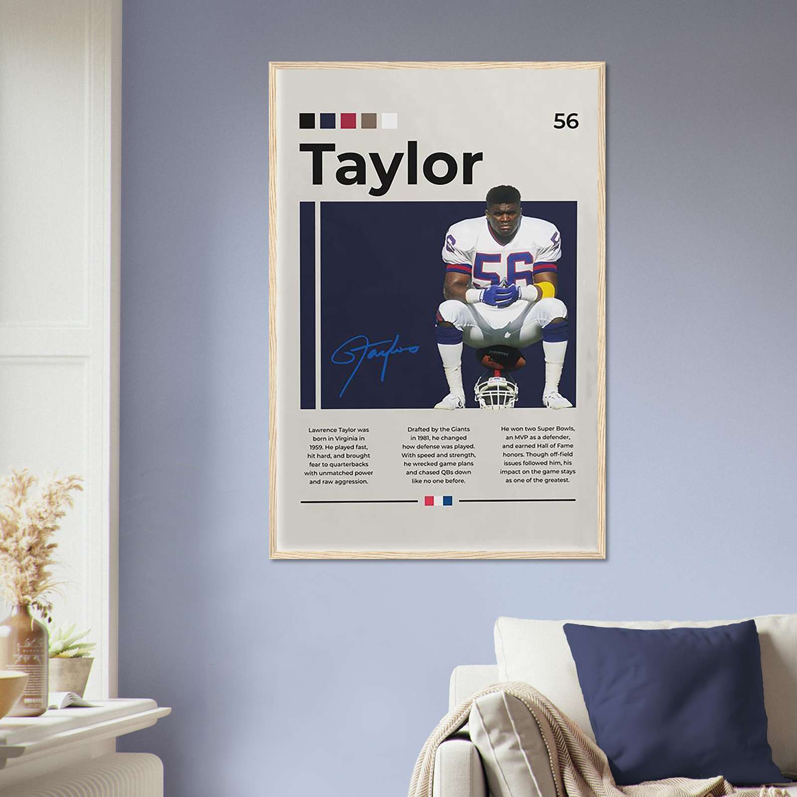 Lawrence Taylor Poster, Lawrence Taylor Football Poster, Sports Poster ...