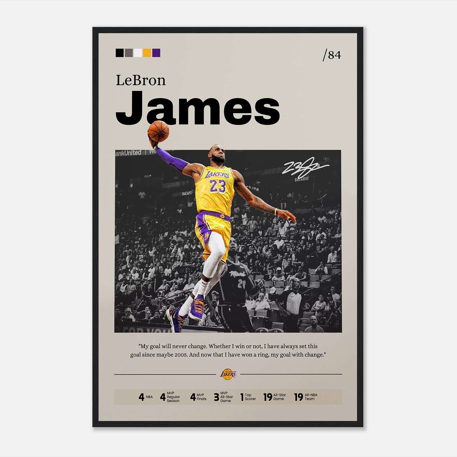 Lebron James Poster, Full-Size Movie Poster, Ready to Hang - Citiesbox