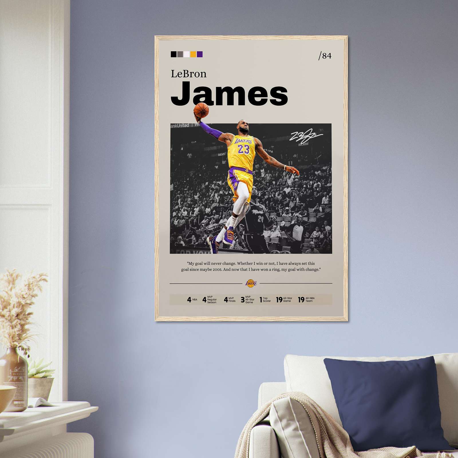 Lebron James Poster, Full-Size Movie Poster, Ready to Hang - Citiesbox
