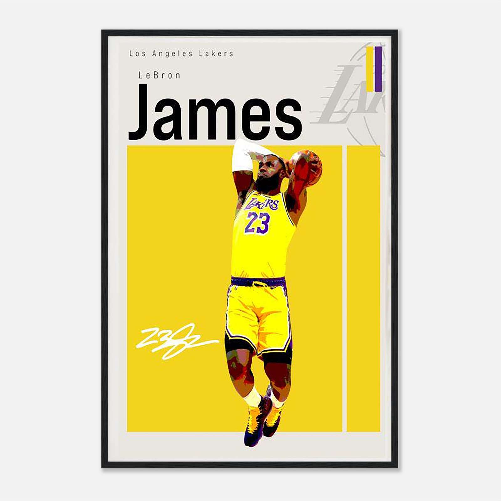 Lebron James Poster, Sports Poster, Basketball Poster 1, Full-Size ...