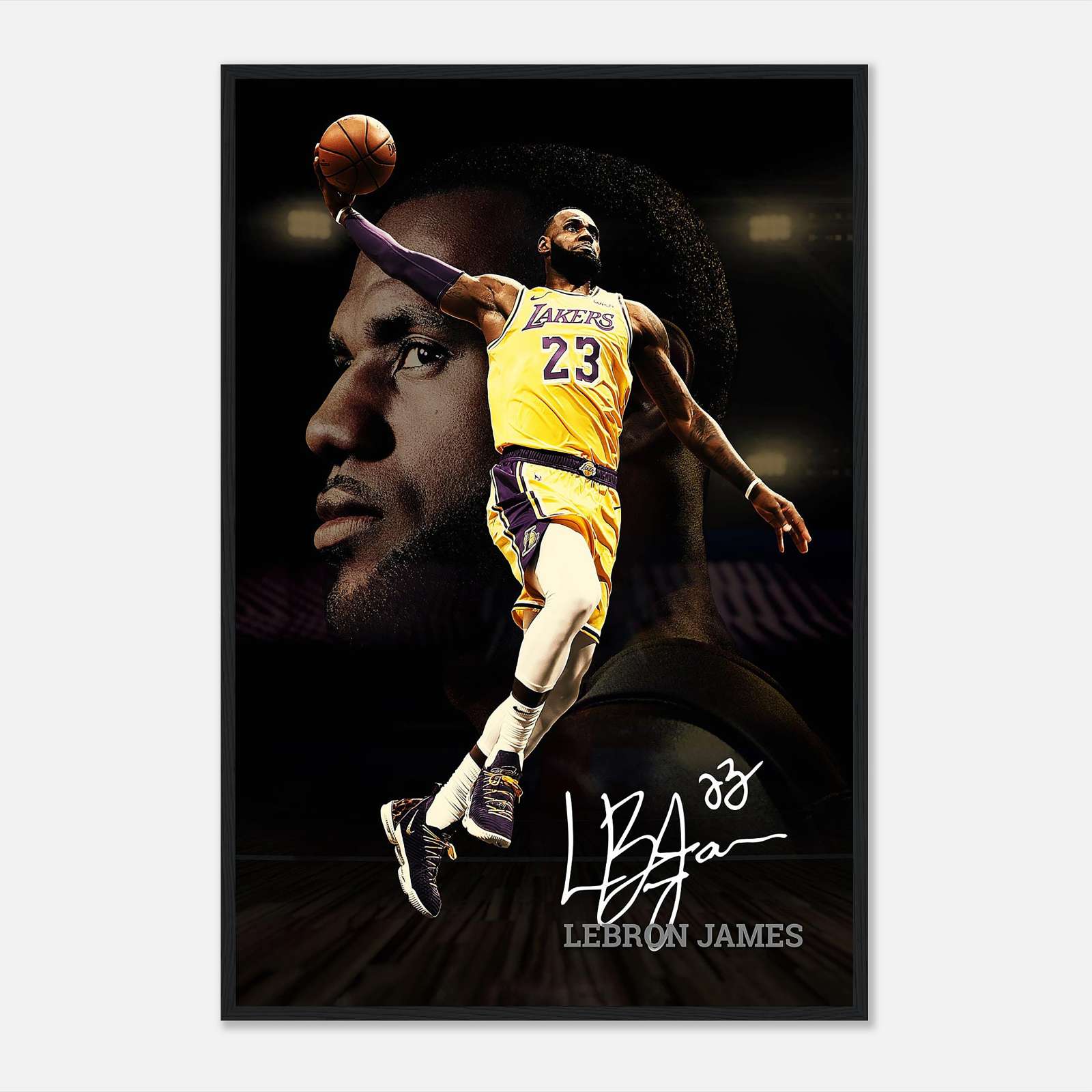 Lebron James Poster Wall Decor Printable Basketball Art, Full-Size ...