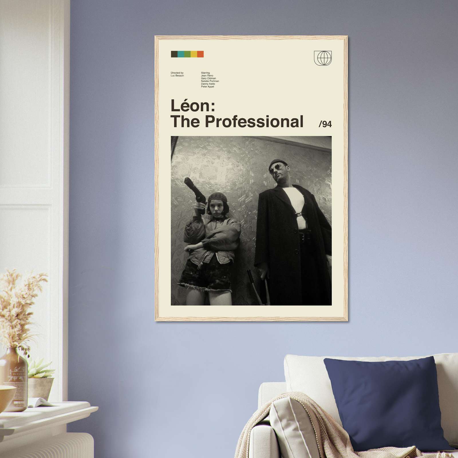 Leon The Professional Movie Poster, Vintage Movie Poster, Tv Series ...