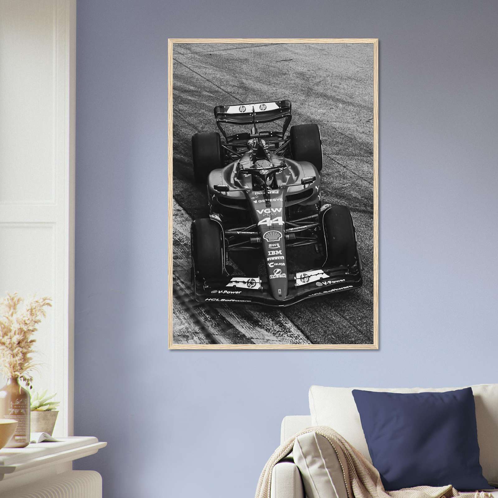 Lewis Hamilton Poster, Formula 1 Poster, Vintage F1 Poster 2, Full-Size ...