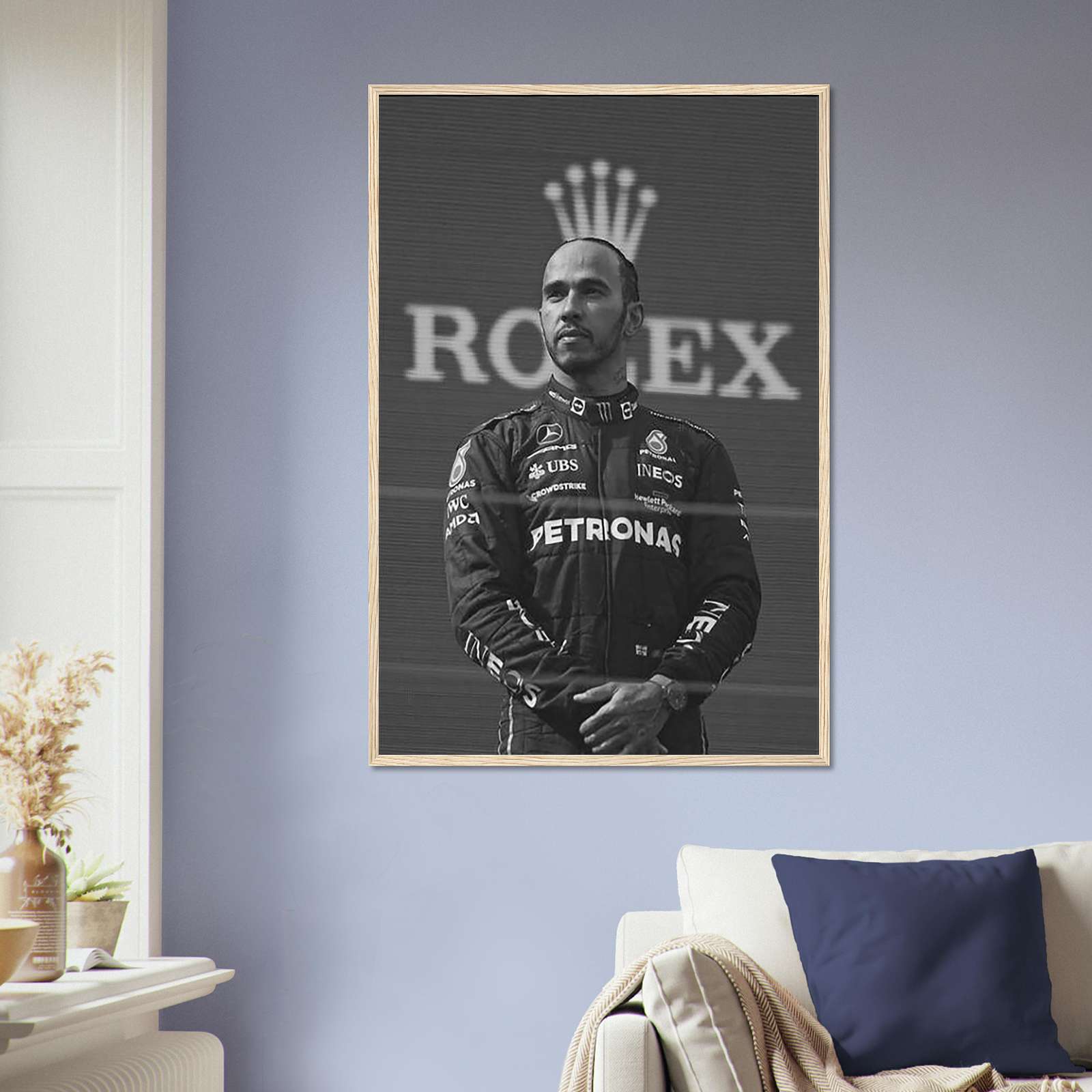 Lewis Hamilton Poster, Formula 1 Poster, Vintage F1 Poster, Full-Size ...