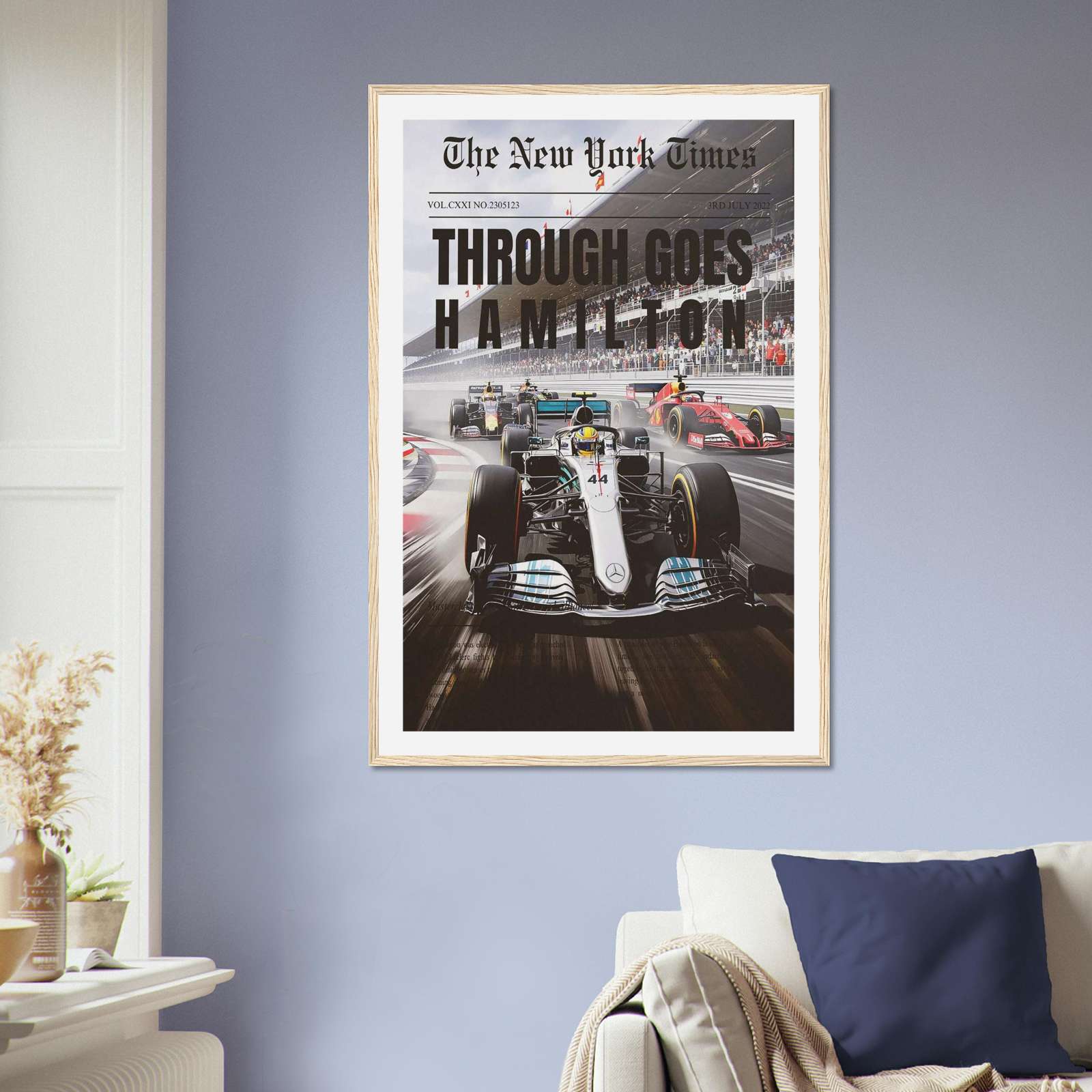 Lewis Hamilton Poster, Formula 1 Racing Decor, Perfect Gift For F1 Fans ...