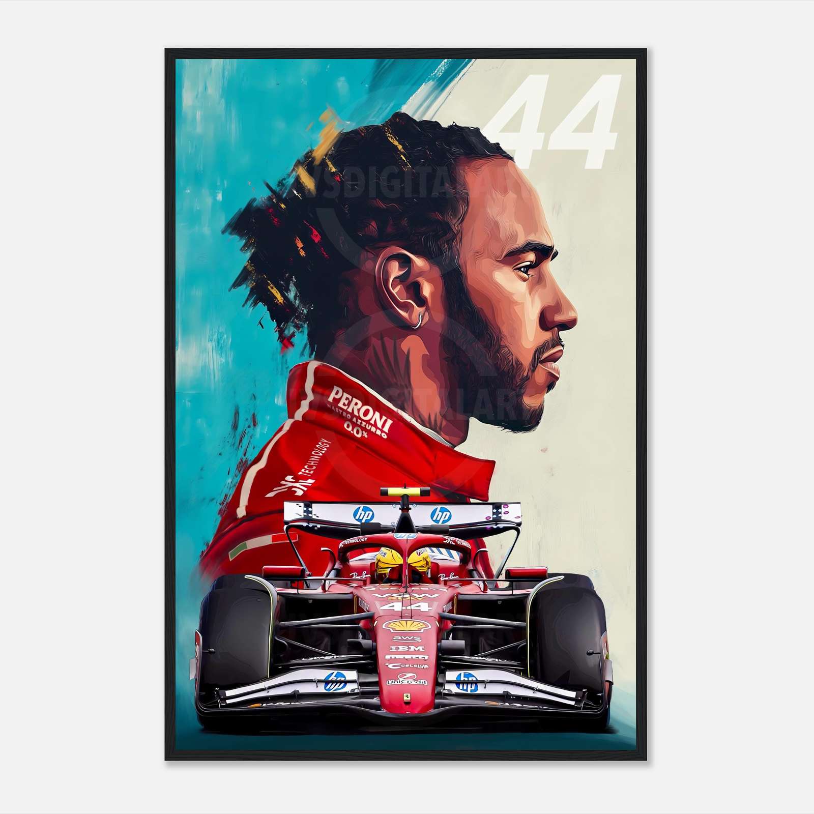 Lewis Hamilton Poster, Formula F1 Poster, Sports Poster, Full-Size ...