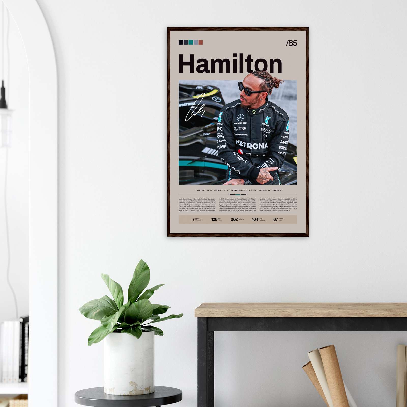 Lewis Hamilton Poster, Sports Poster, F1 Formula Poster, Full-Size ...