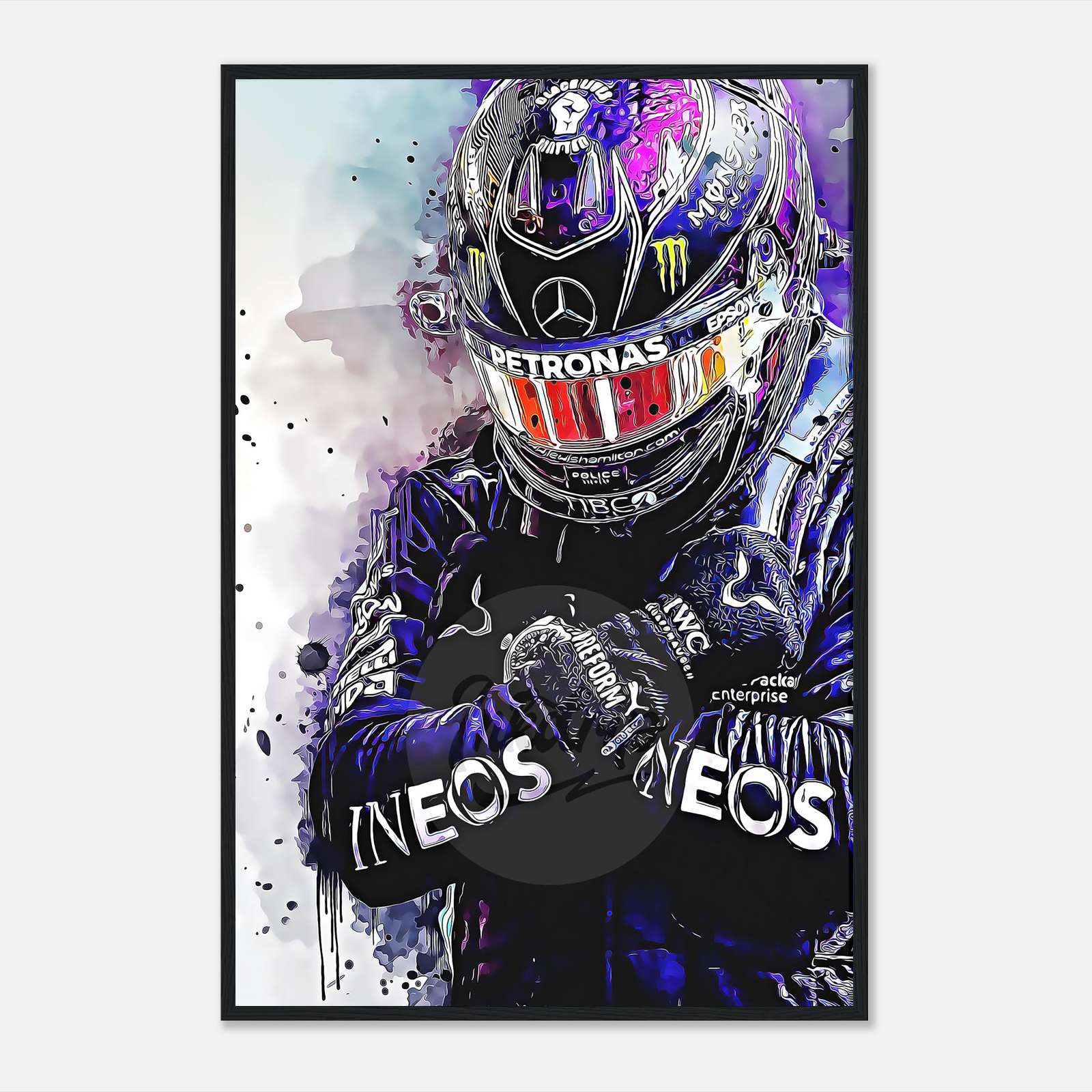 Lewis Hamilton Poster, Sports Poster, Formula 1 Poster, Motorsport ...