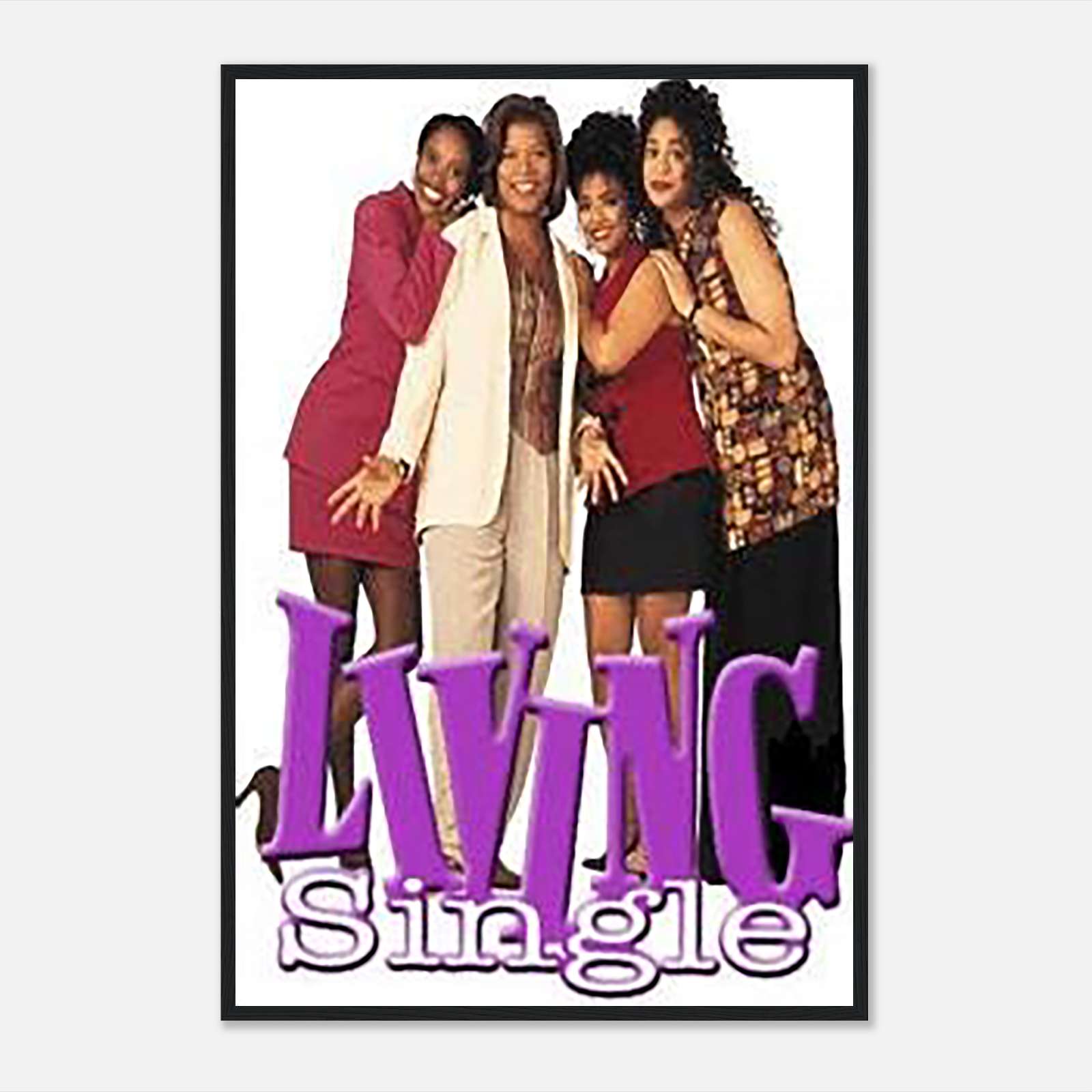 Living Single Tv Series Poster, Vintage Movie Poster, Full-Size Poster ...