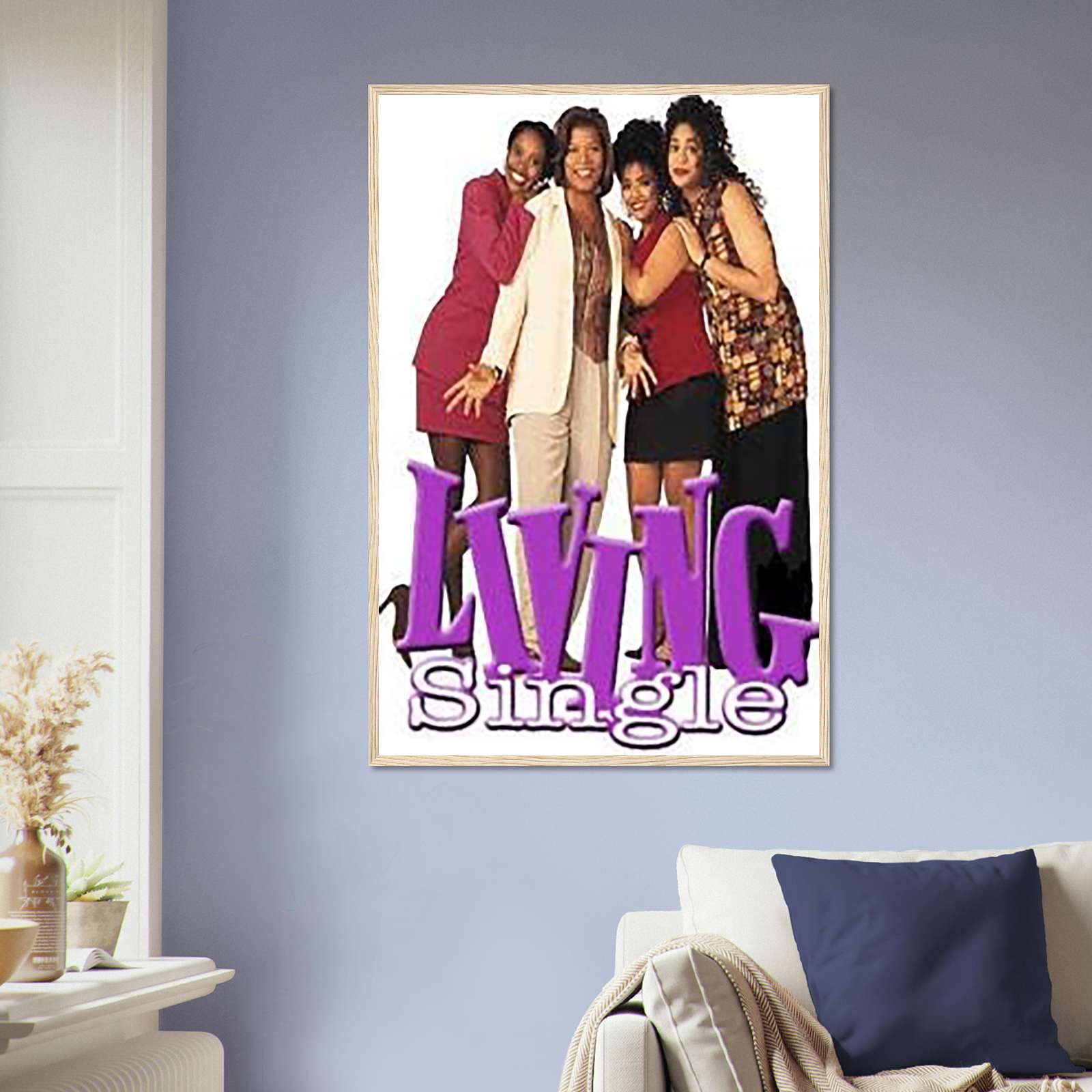 Living Single Tv Series Poster, Vintage Movie Poster, Full-Size Poster ...