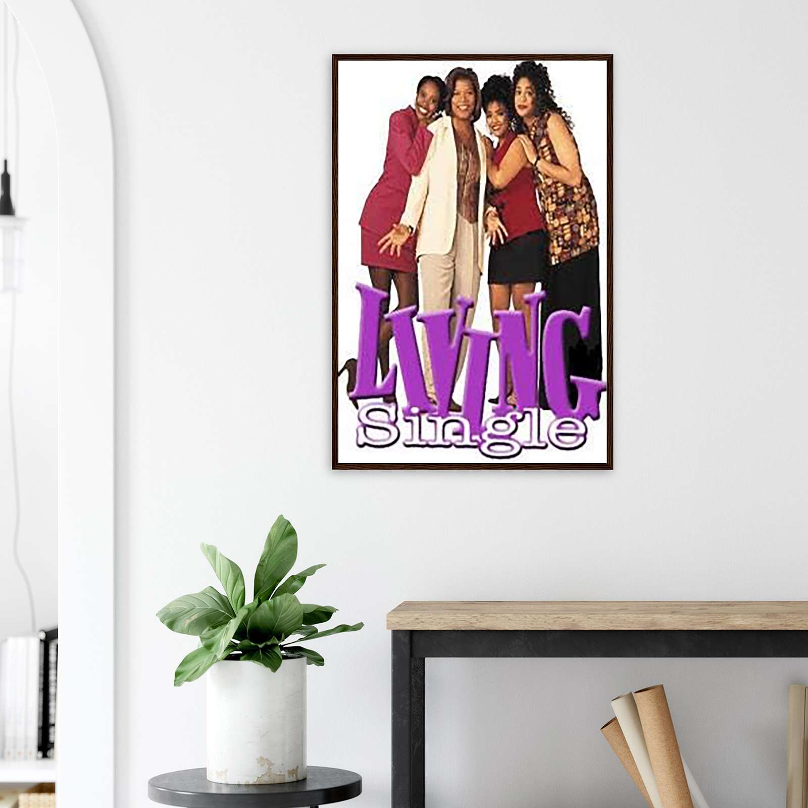 Living Single Tv Series Poster, Vintage Movie Poster, Full-Size Poster ...