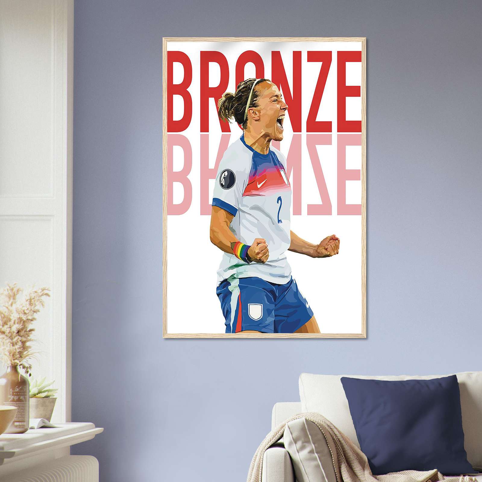 Lucy Bronze Poster, Lucy Bronze England Women Poster, Football Poster ...