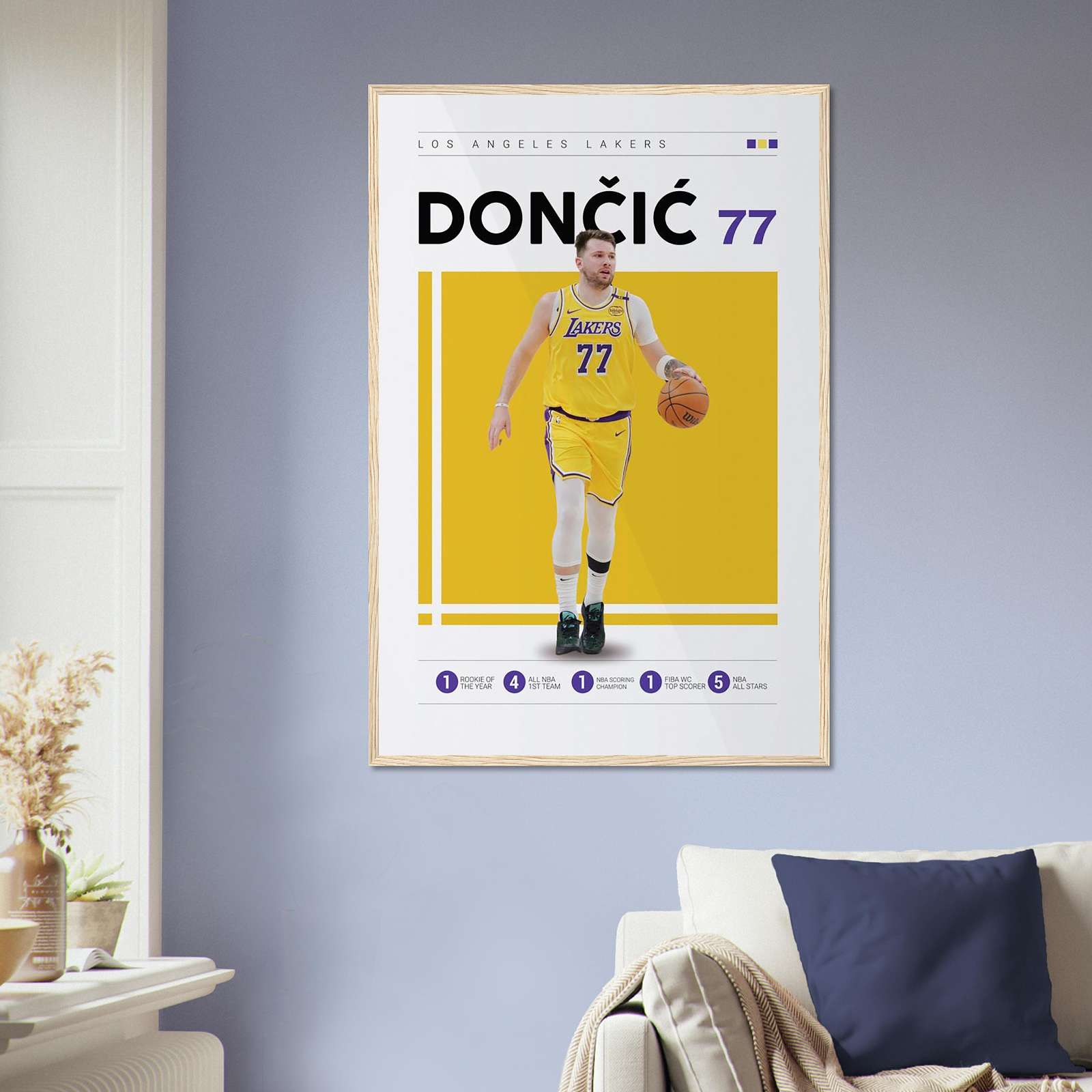 Luka Doncic Poster, Sports Poster, Full-Size Poster, Ready to Hang ...