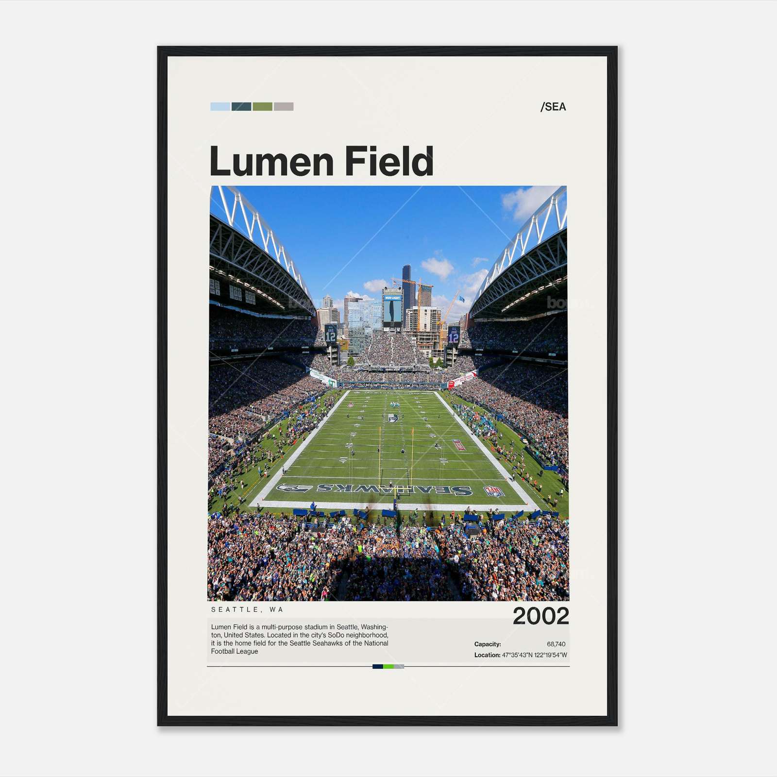 Lumen Field Poster, Stadium Poster, Sports Poster, Full-Size Poster ...