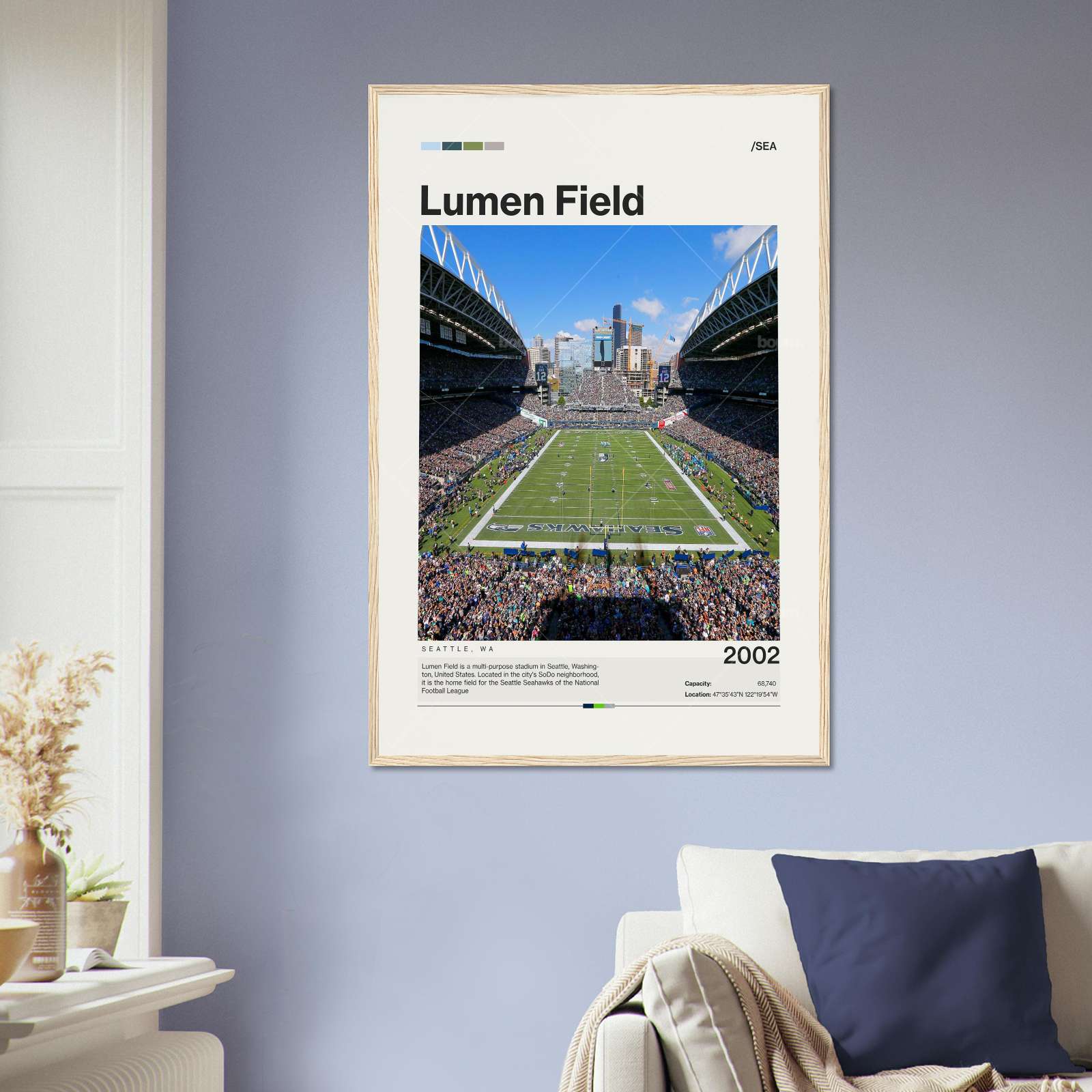 Lumen Field Poster, Stadium Poster, Sports Poster, Full-Size Poster ...