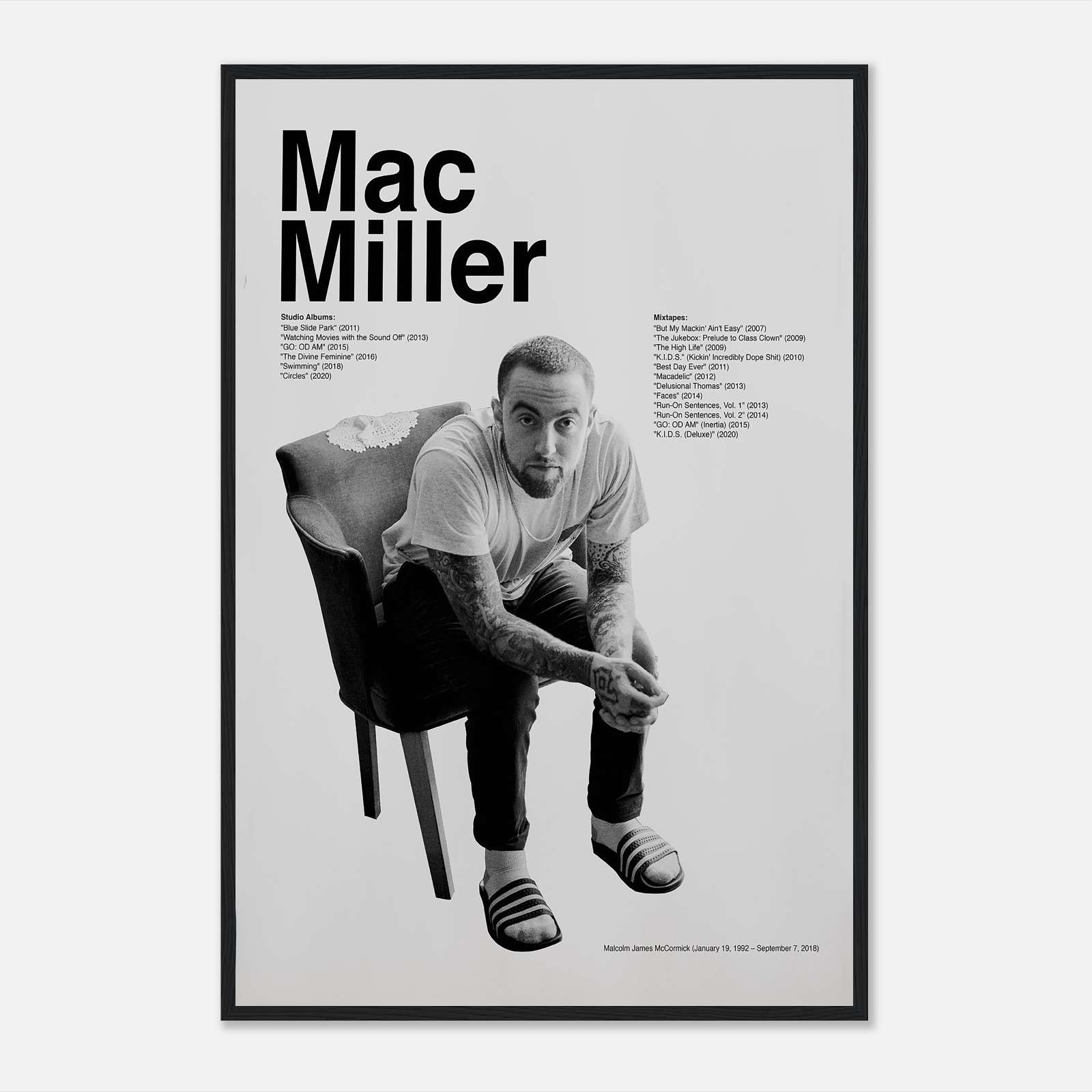 Mac Miller Poster, Full-Size Movie Poster, Ready to Hang - Citiesbox