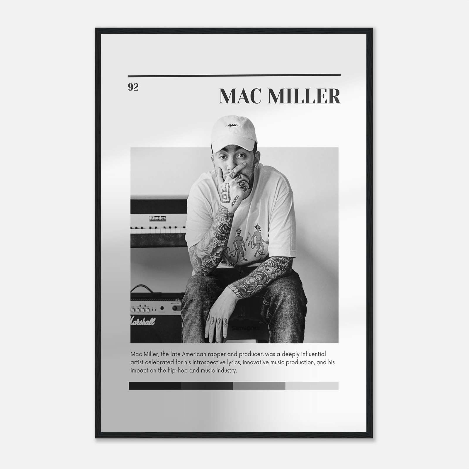 Mac Miller Poster, Rapper Poster, Full-Size Poster, Ready to Hang ...