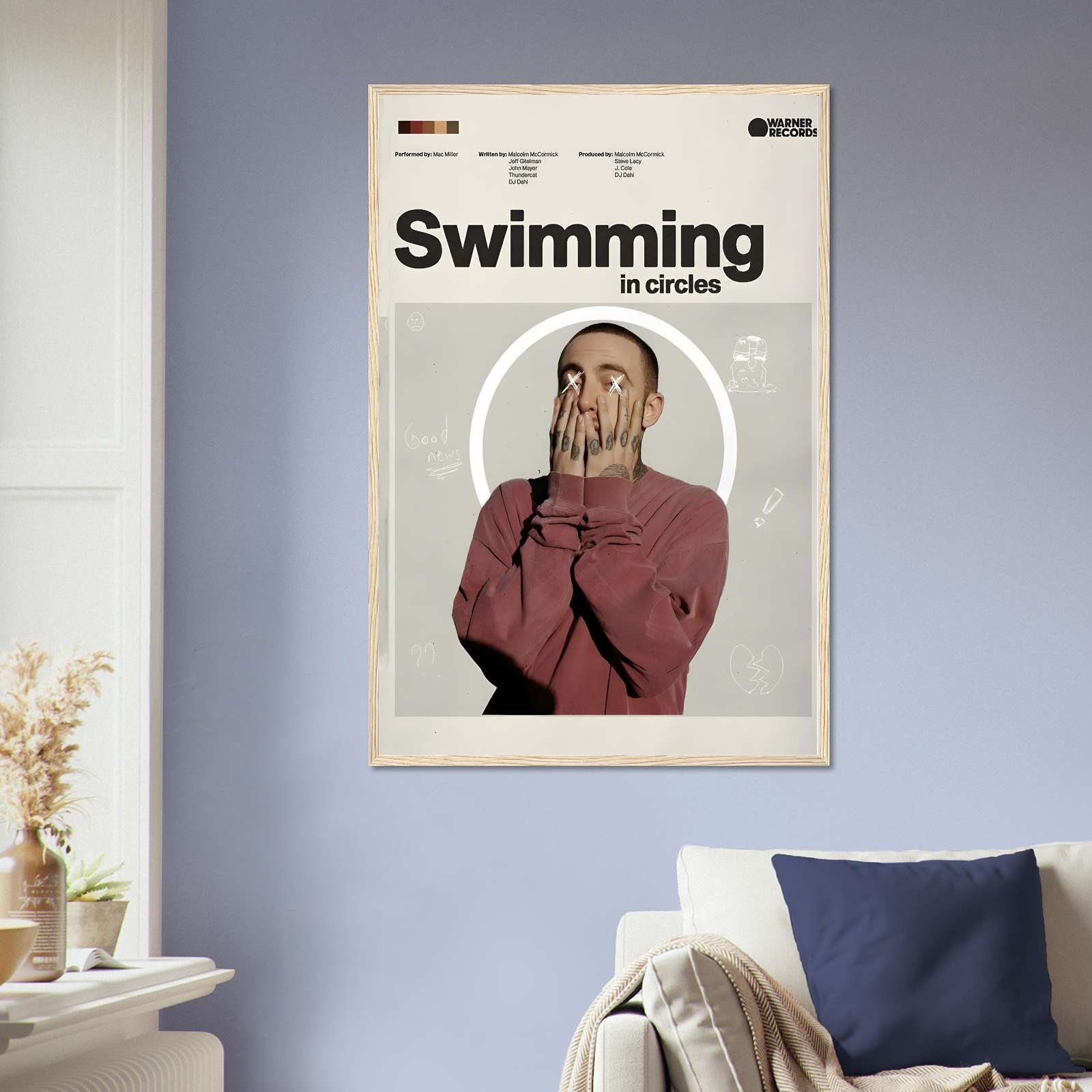 Mac Miller Swimming In Circles Poster, Music Poster For Fans, Full-Size ...