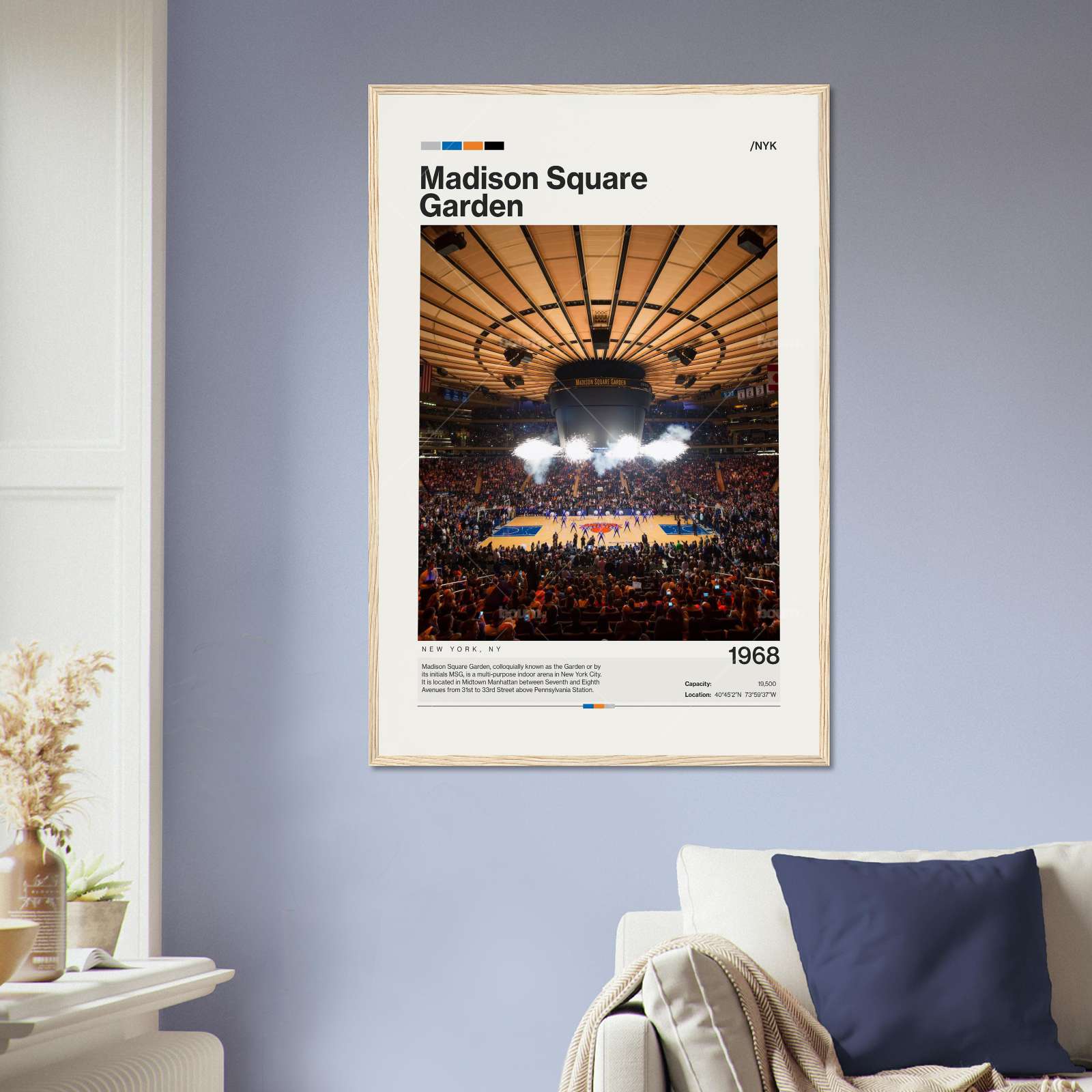 Madison Square Garden Poster, Stadium Poster, Sports Poster, Full-Size ...