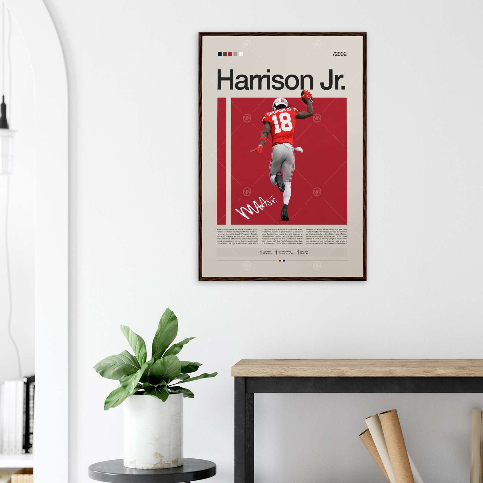 Marvin Harrison Jr. Poster, Sports Poster, Football Poster, Full-Size ...