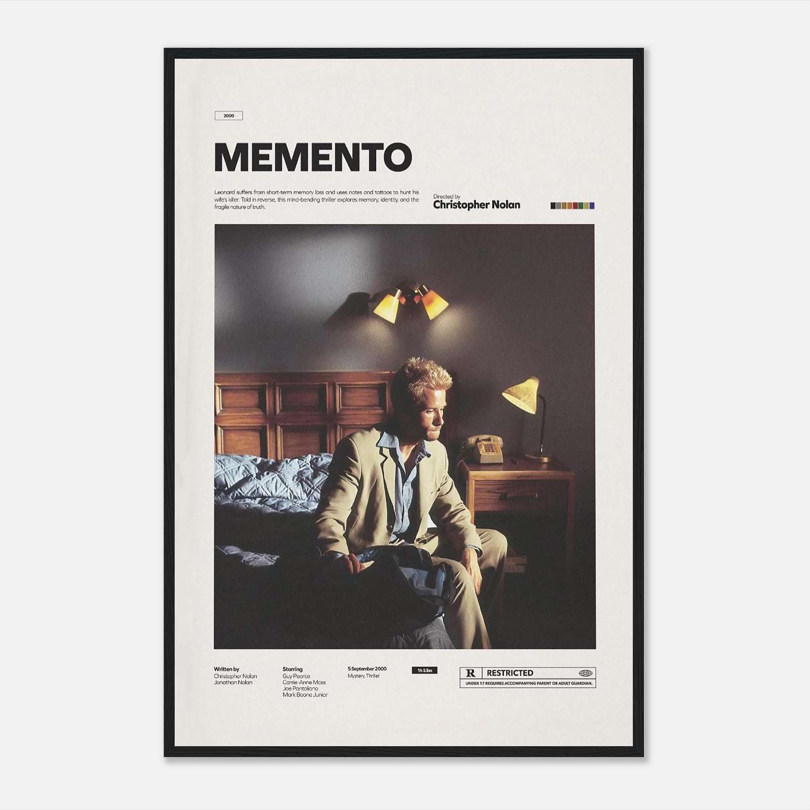 Memento Movie Poster, Memento Film Poster, Classic Movie Poster, Full ...
