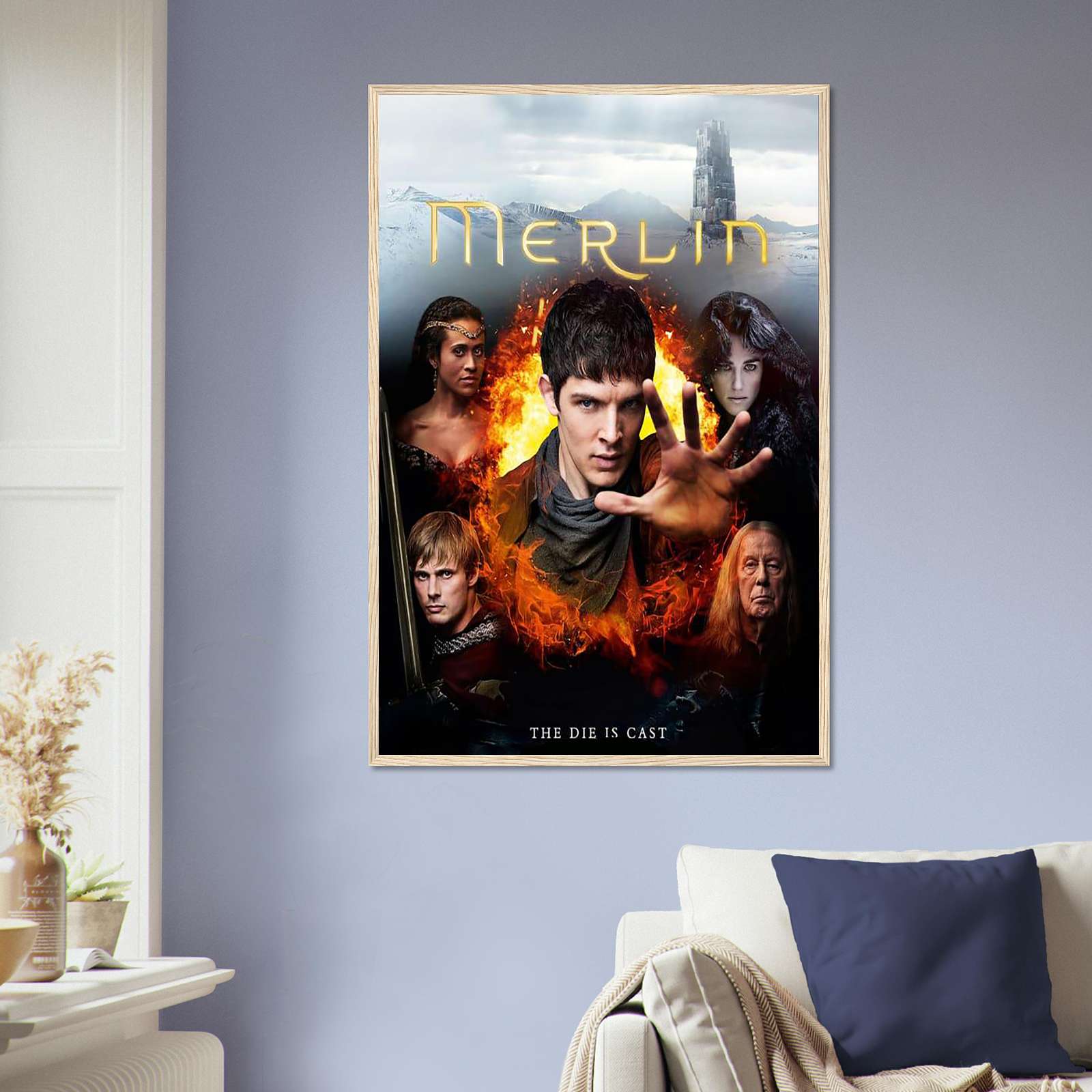 Merlin Tv Series Poster, Merlin Tv Show Poster, Vintage Movie Poster ...