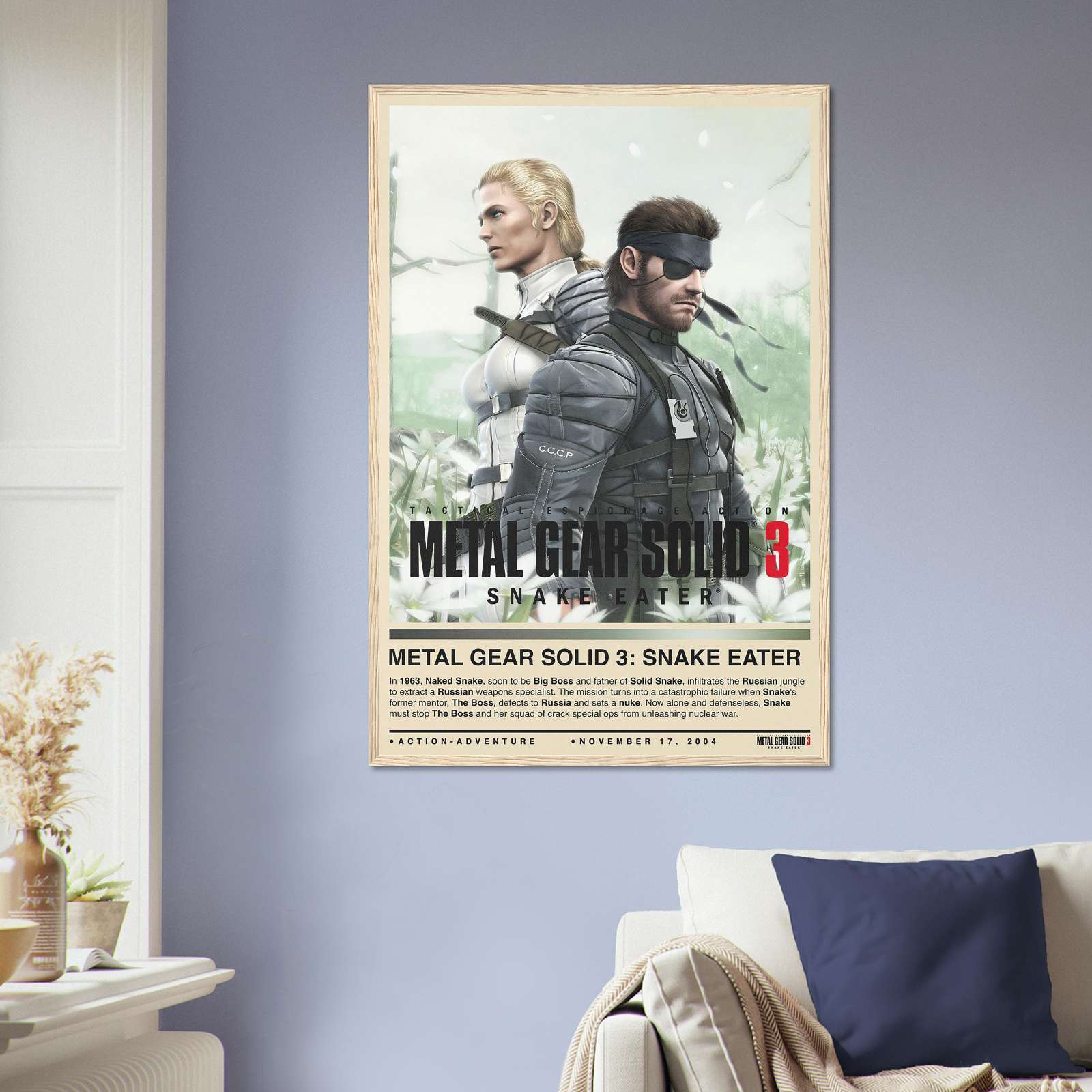 Metal Gear Solid 3 Snake Eater Poster, Video Game Poster, Full-Size ...