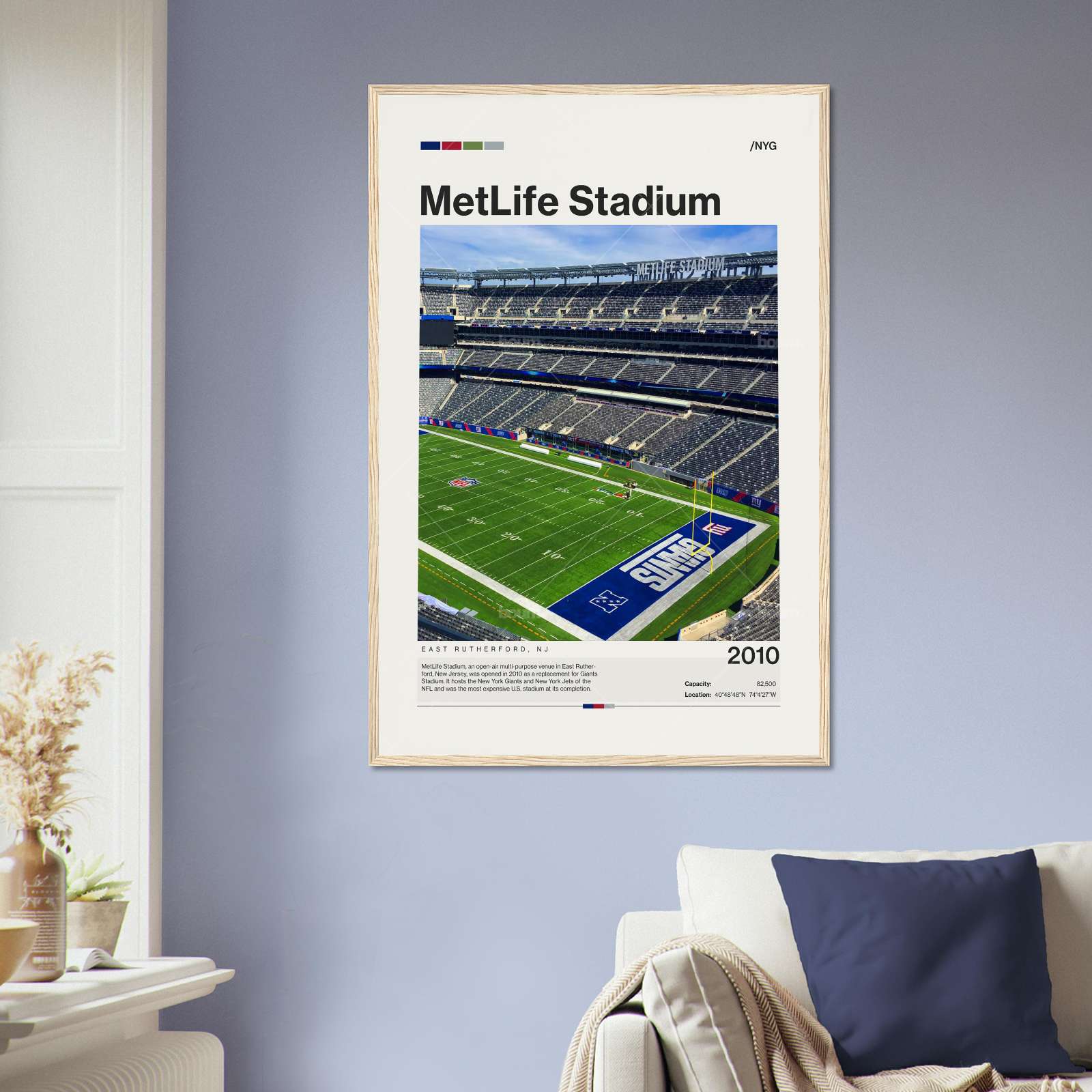 Metlife Stadium Poster, Metlife Stadium Stadium Poster, Sports Poster ...