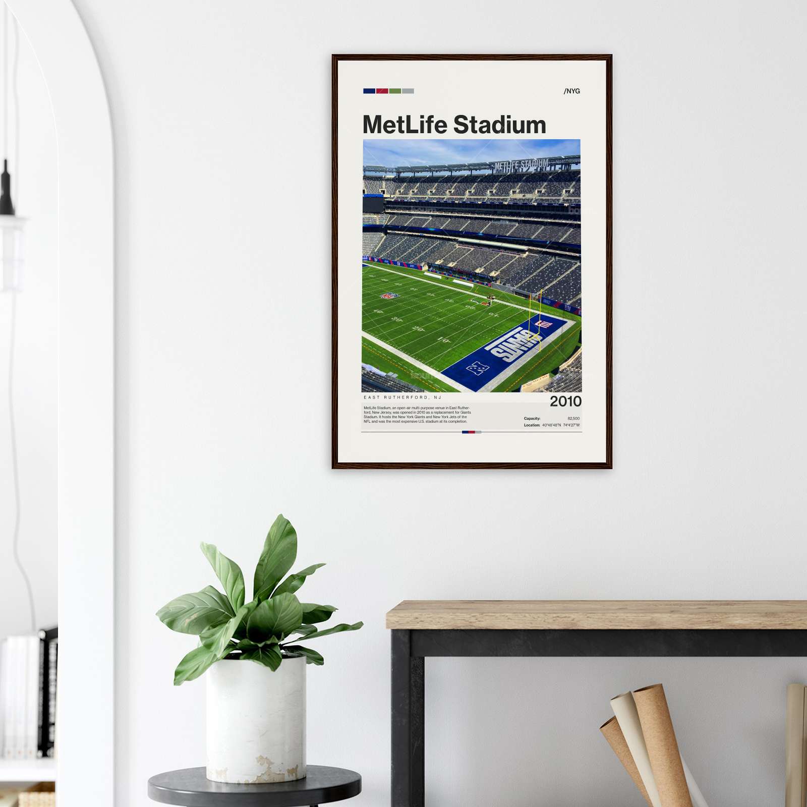 Metlife Stadium Poster, Metlife Stadium Stadium Poster, Sports Poster ...