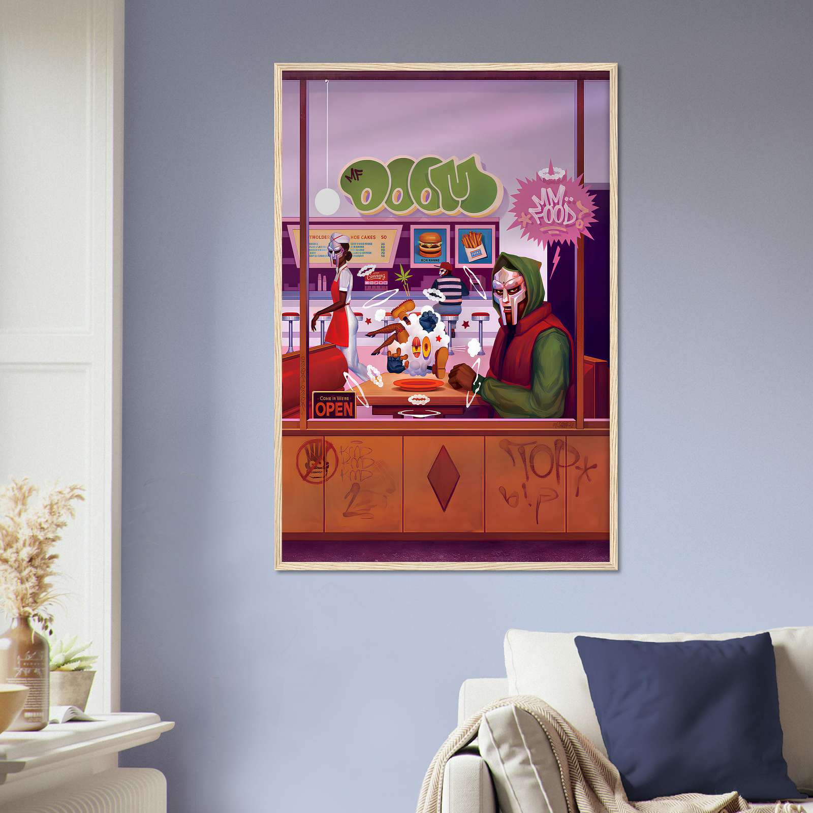 Mf Doom Poster, Mm Food Poster, Rapper Poster, Full-Size Poster, Ready ...