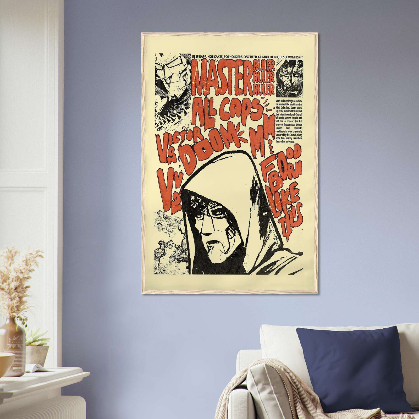 Mf Doom Poster, Rapper Poster 1, Full-Size Poster, Ready to Hang ...