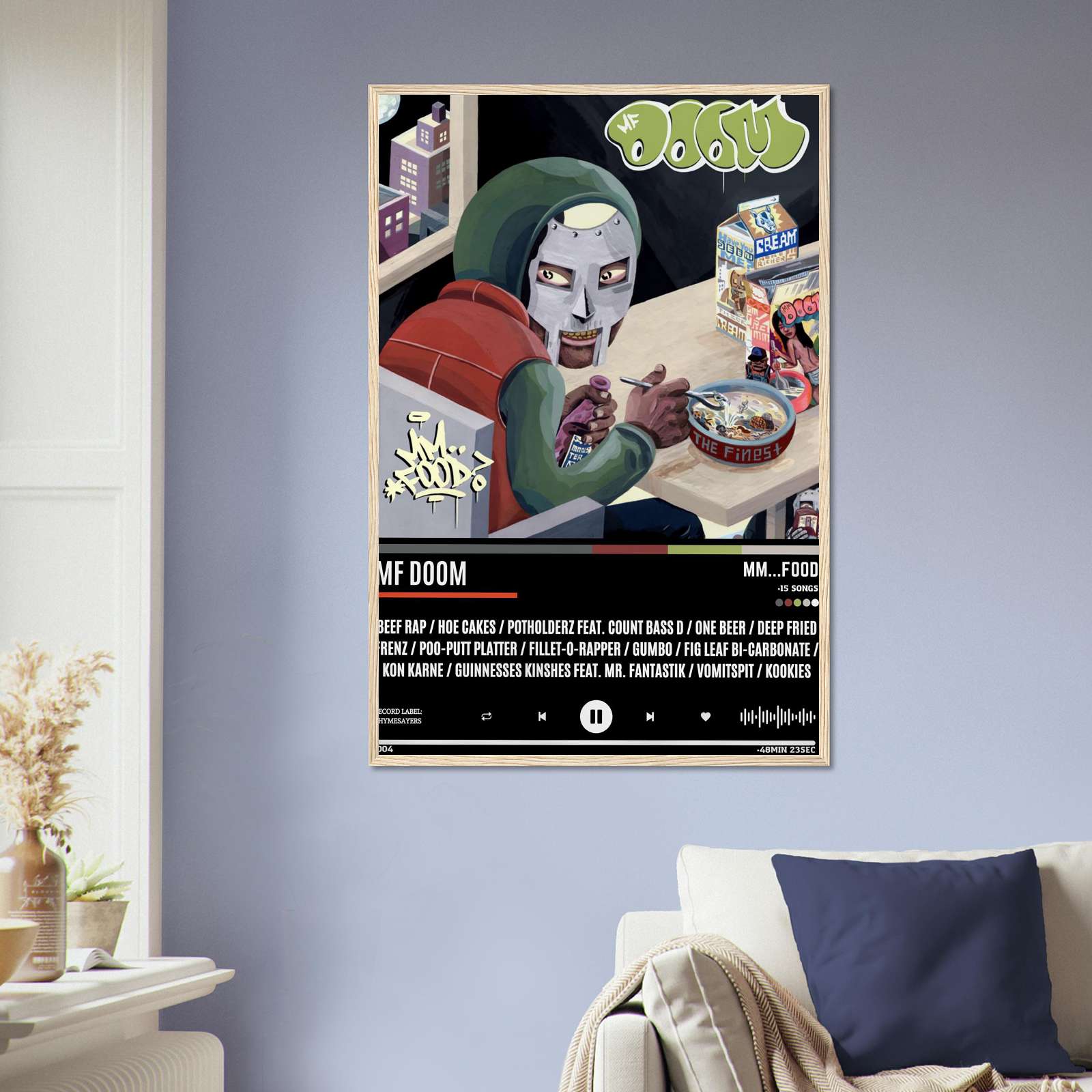 Mf Doom Poster, Rapper Poster 4, Full-Size Poster, Ready to Hang ...