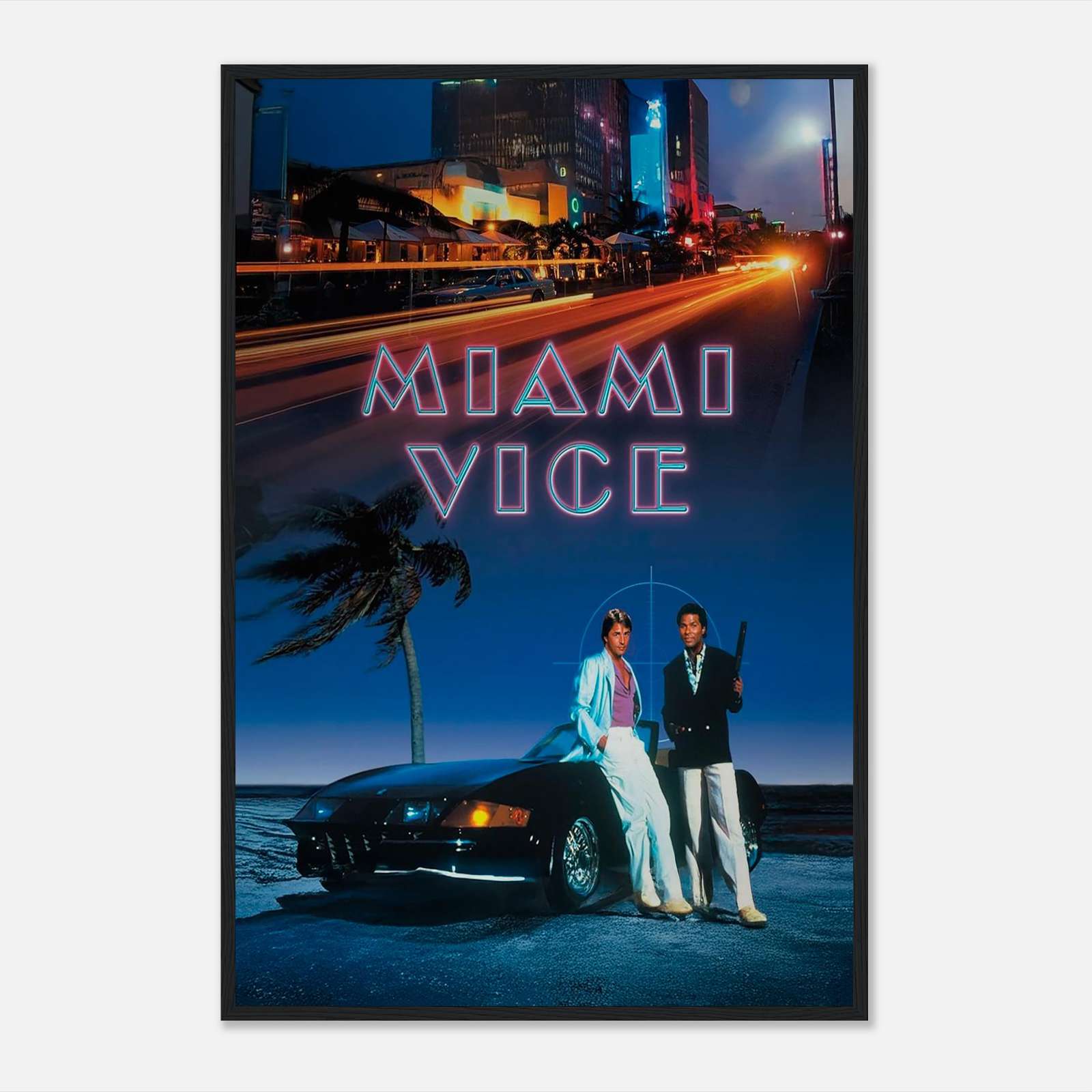 Miami Vice Tv Series Poster, Vintage Tv Series Poster, Full-Size Poster ...