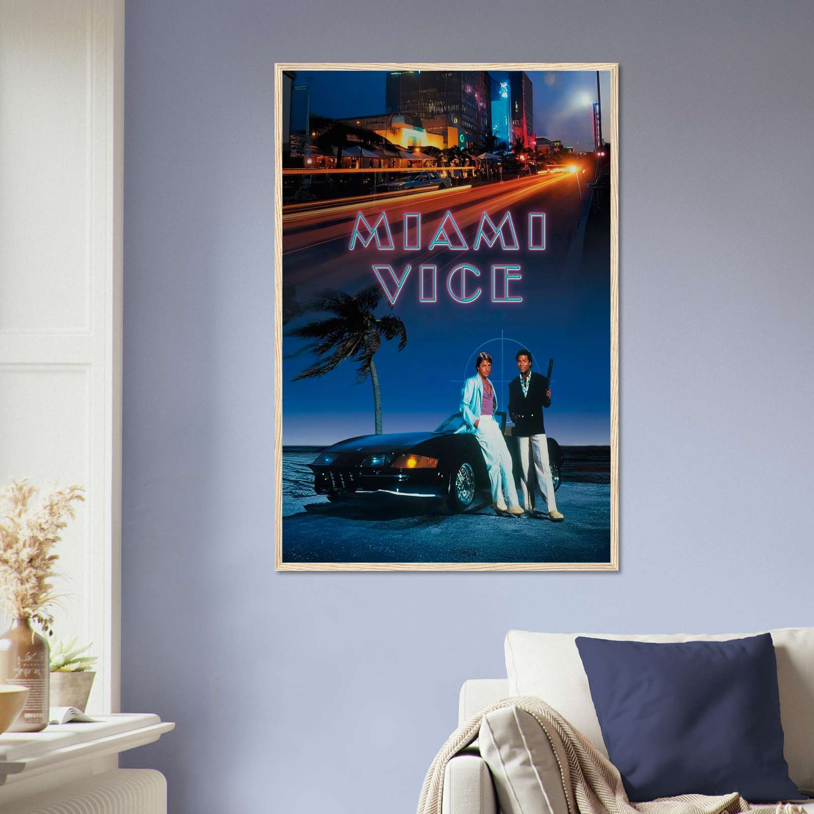 Miami Vice Tv Series Poster, Vintage Tv Series Poster, Full-Size Poster ...
