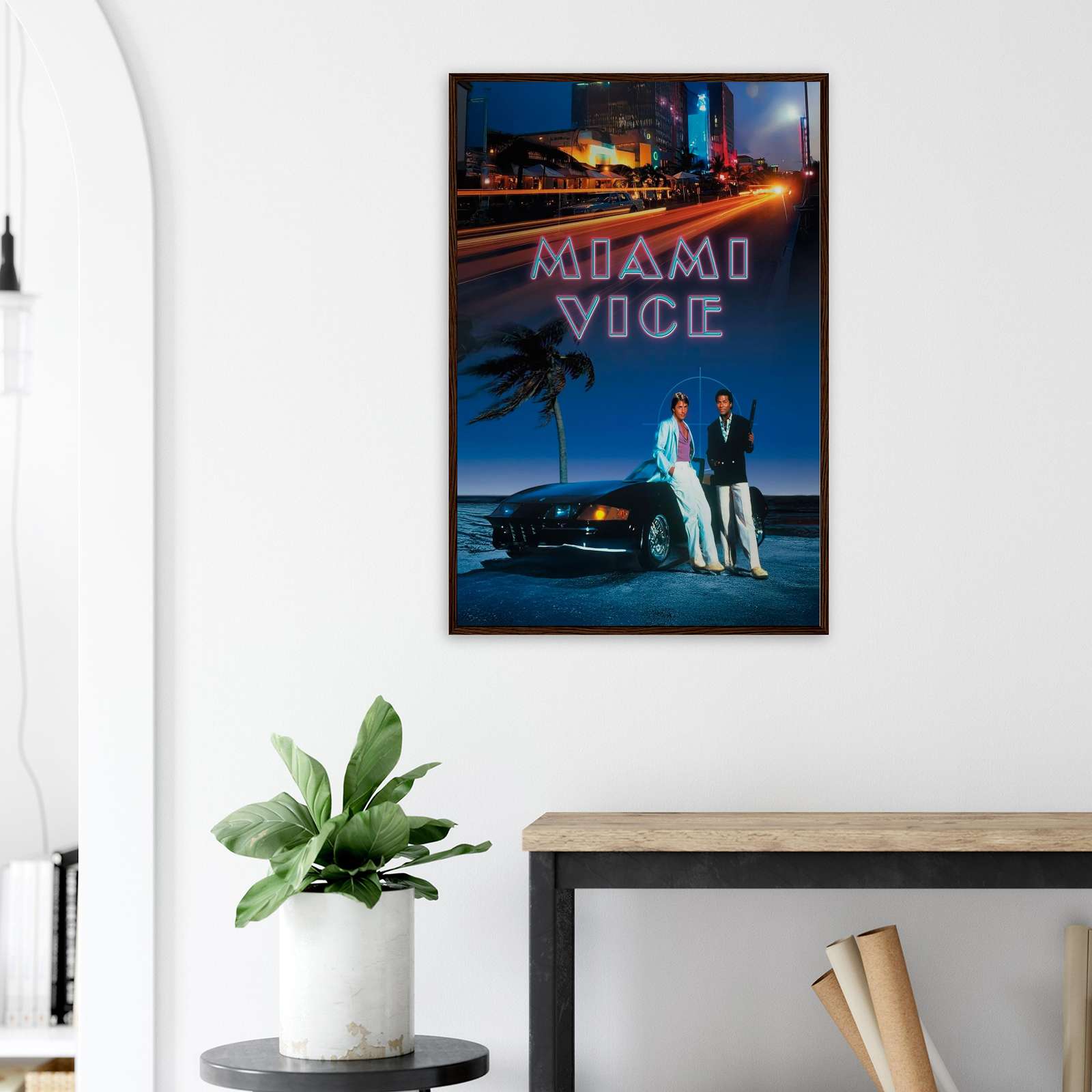 Miami Vice Tv Series Poster, Vintage Tv Series Poster, Full-Size Poster ...