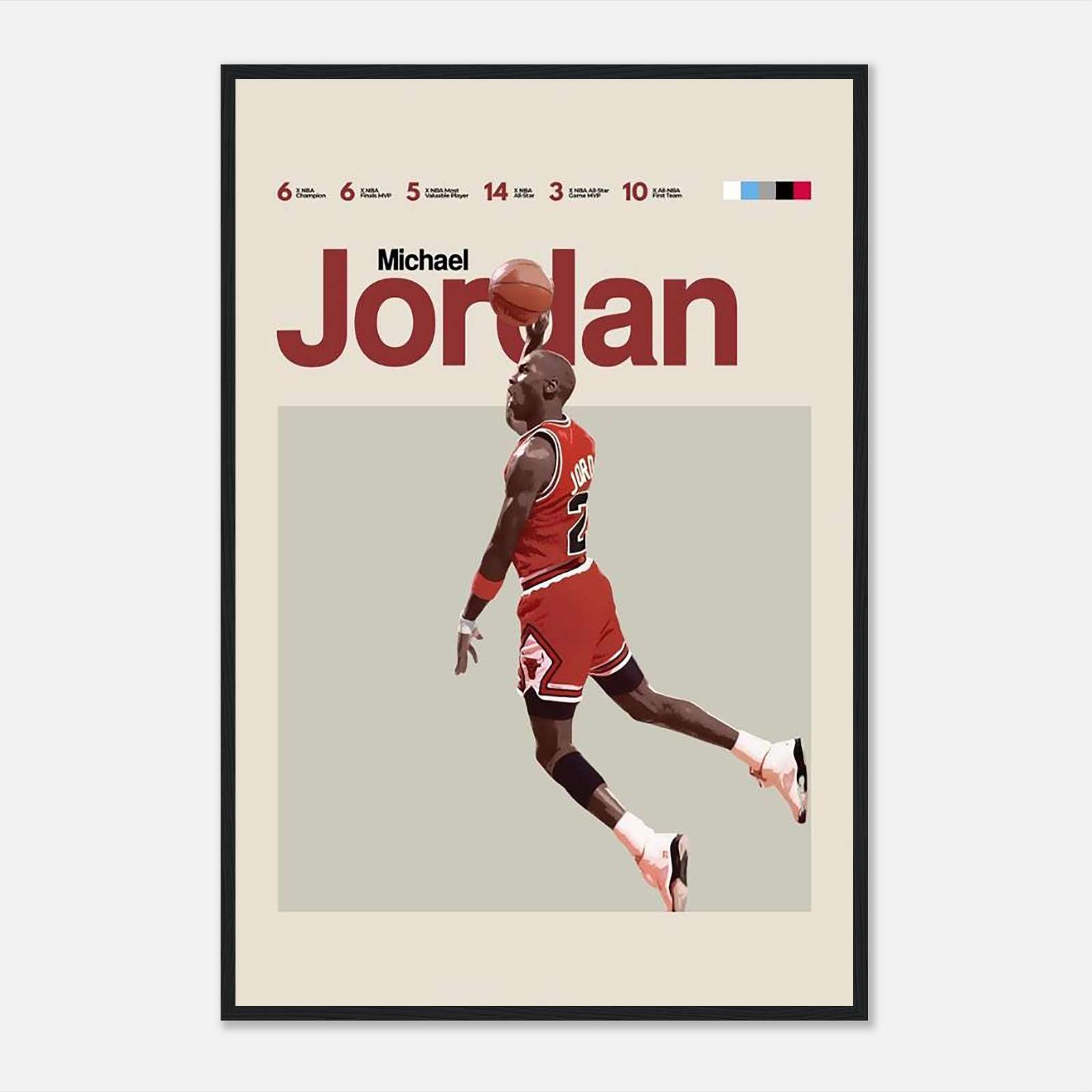 Michael Jordan Basketball Poster