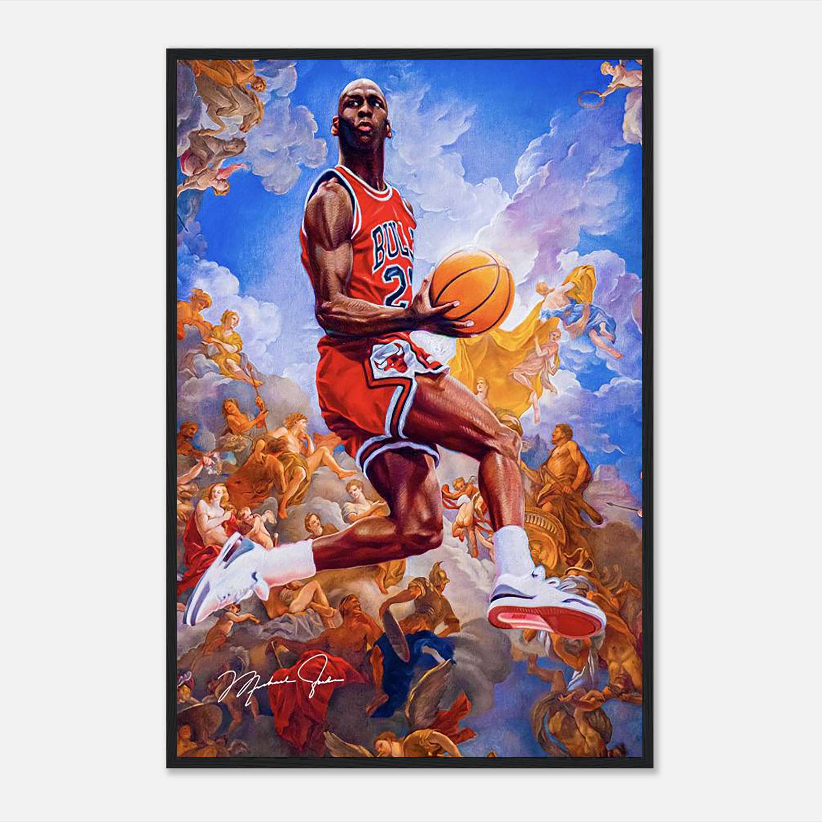 Michael Jordan Poster, Classic Basketball Poster, Full-Size Poster ...