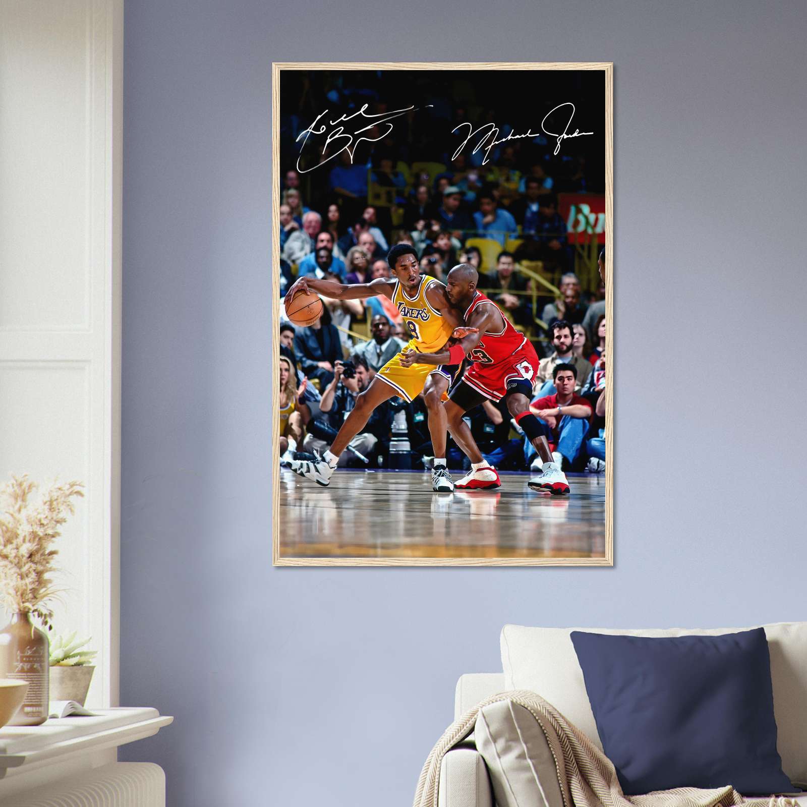 Michael Jordan Poster, Kobe Bryant Poster, Michael Jordan Guarding Kobe ...